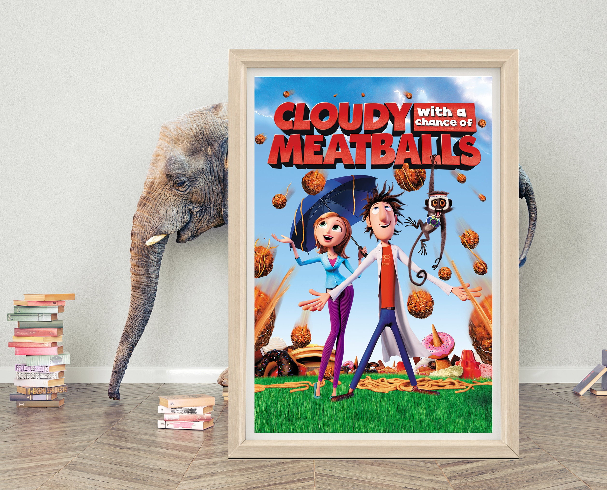 Poster Cloudy with a Chance of Meatballs Movie Poster Wall Art ...