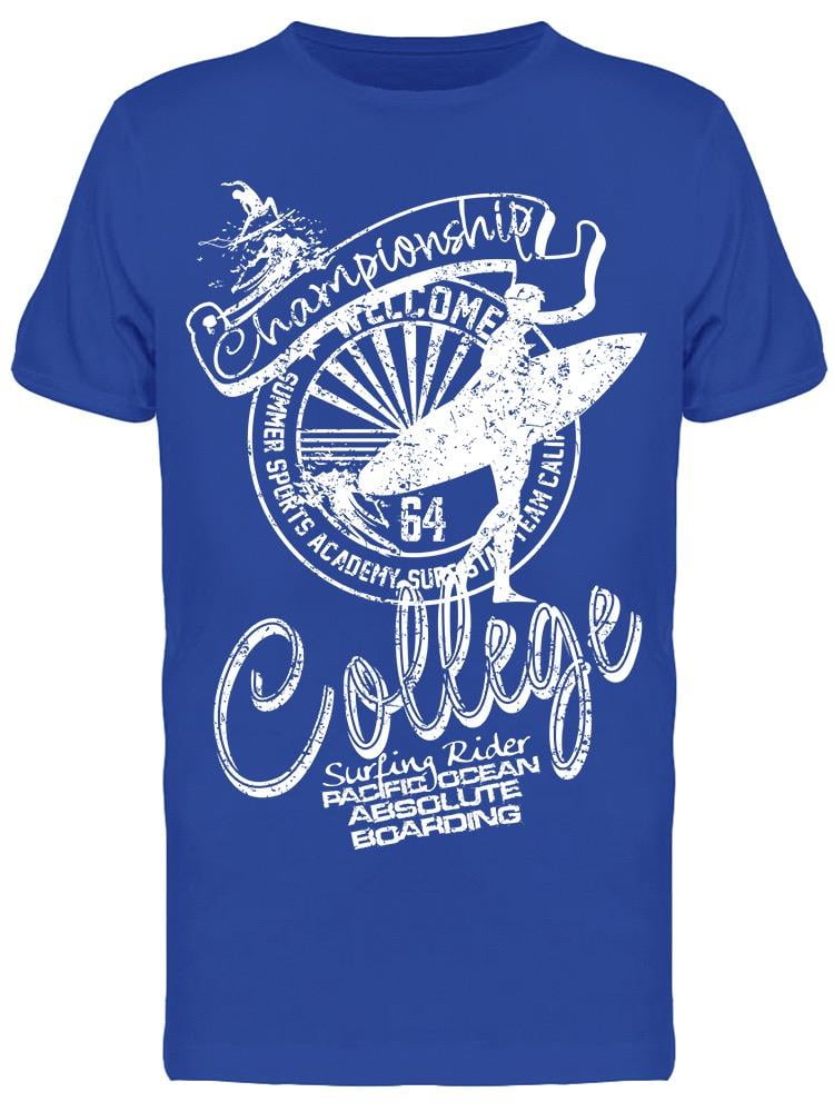 Poster: College Surfing Rider T-Shirt Men -Image by Shutterstock, Male ...
