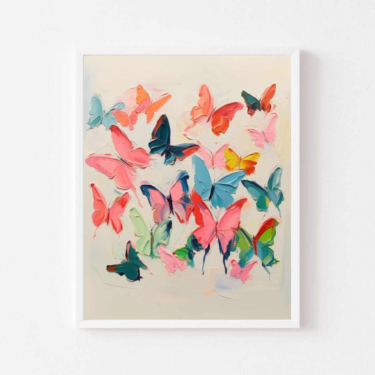 Poster Colorful Butterfly Painting | Insect Art Print | Maximalist Wall ...