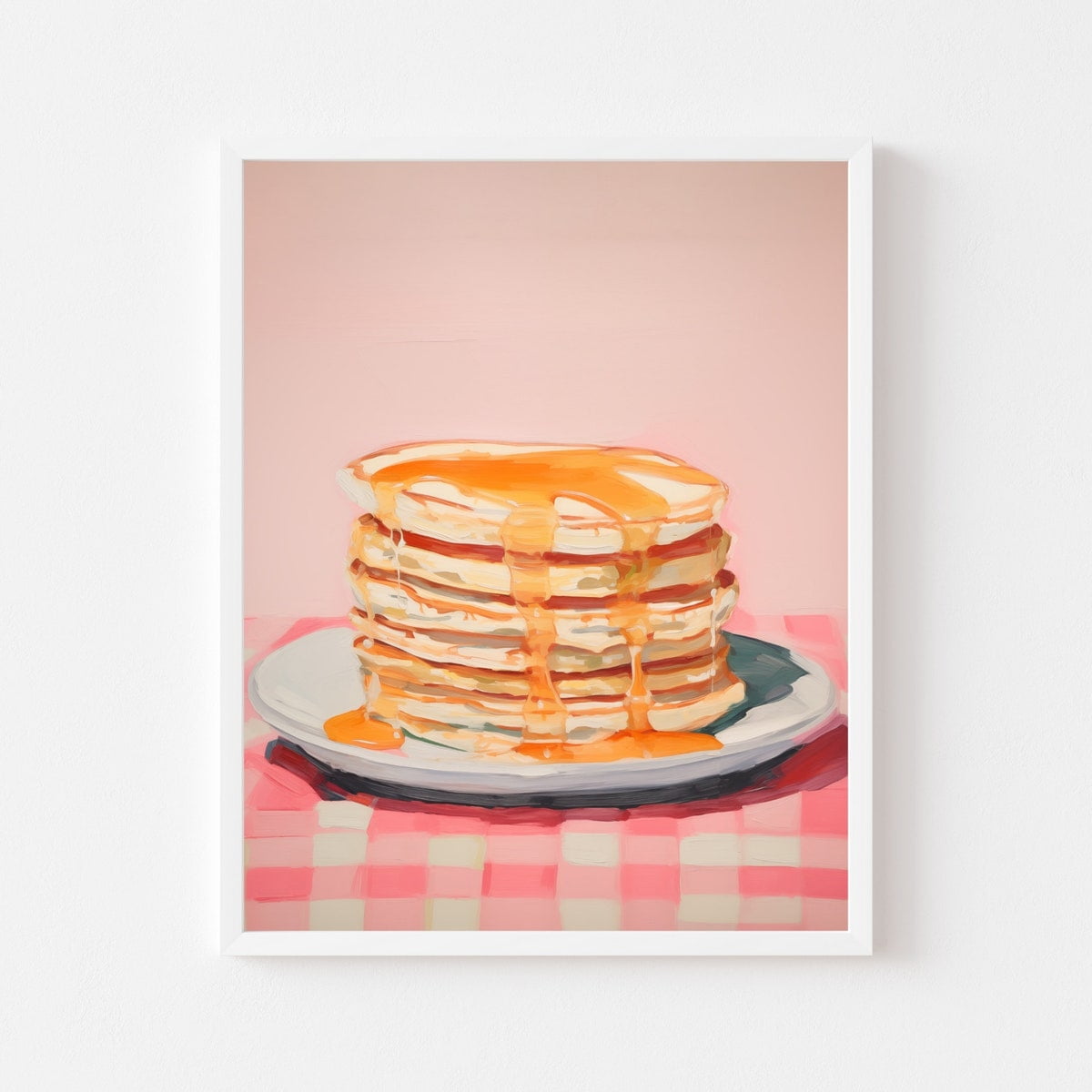 Poster Colorful Pancake Painting | Kitchen Art Print | Breakfast Nook ...