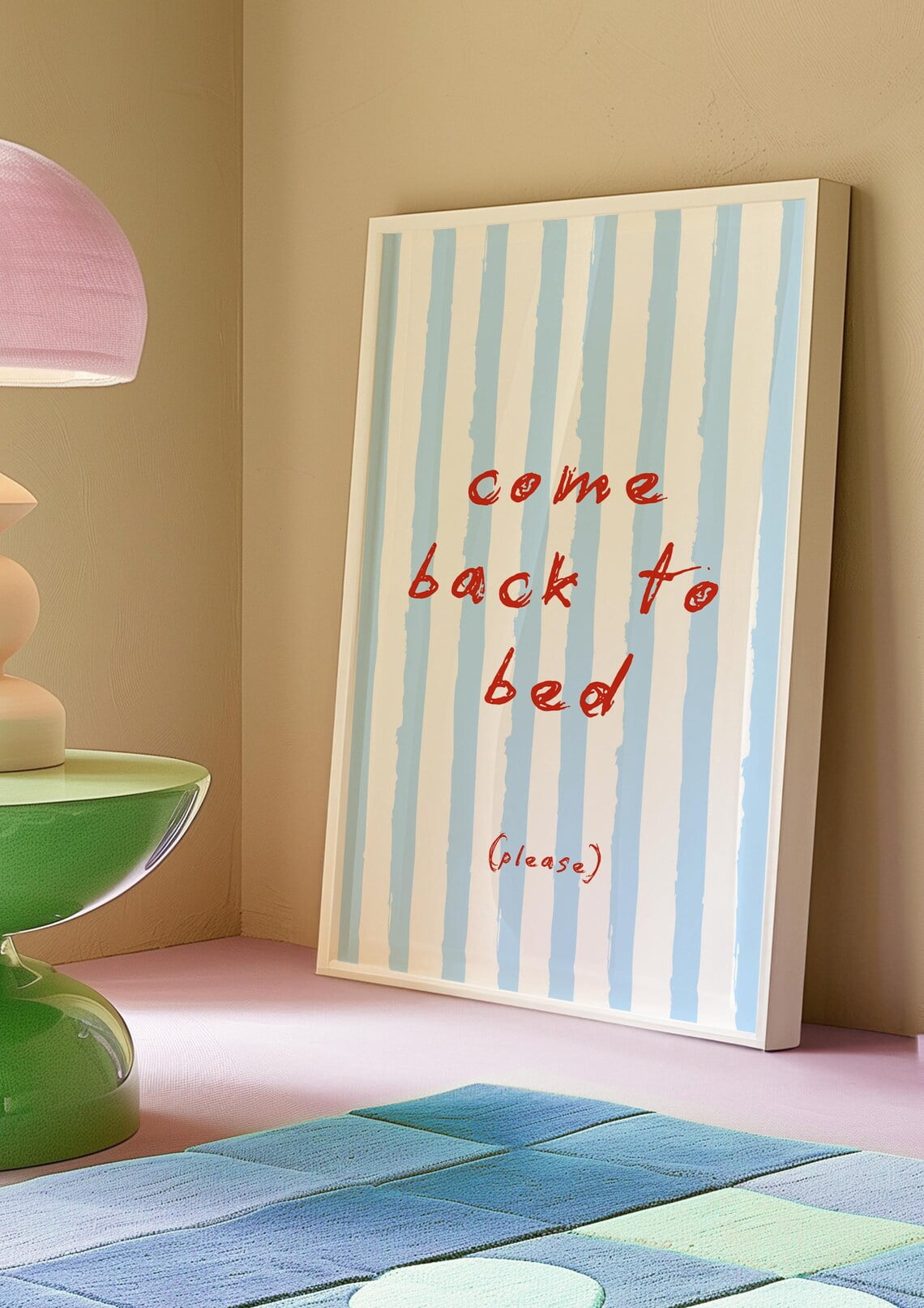 Poster Come Back To Bed Please Print ~ Typograph Poster ~ Aestethic ...