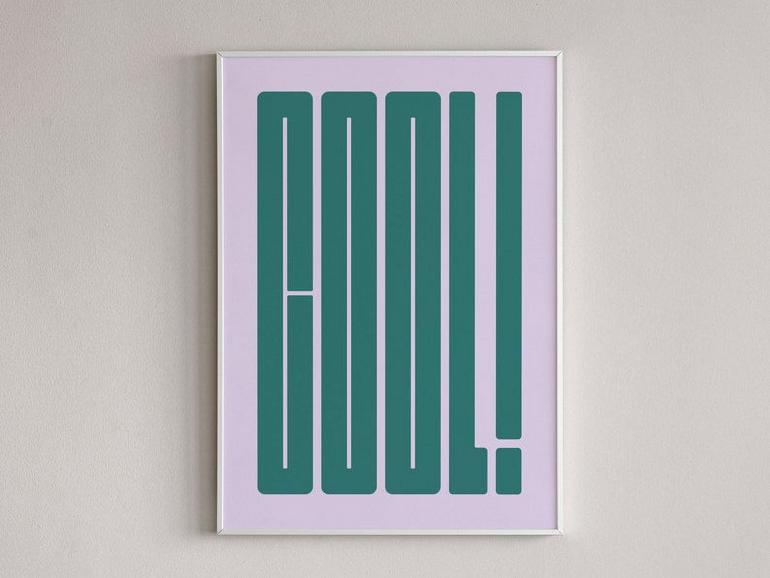 Poster Cool Typography Art, Bold Text Poster , Modern Print, Hip Wall ...
