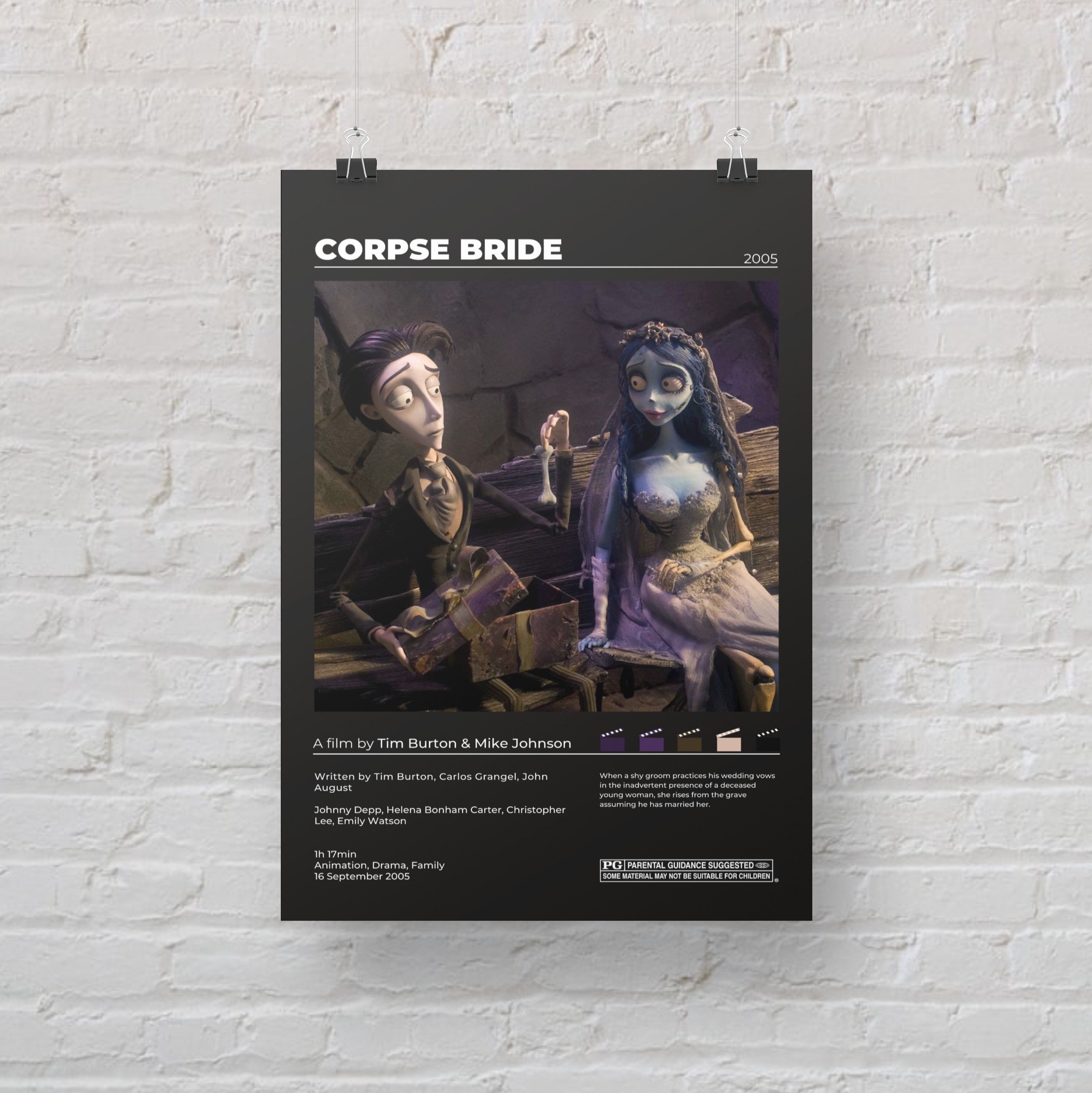 Poster Corpse Bride Poster | Tim Burton | Minimalist Movie Poster ...