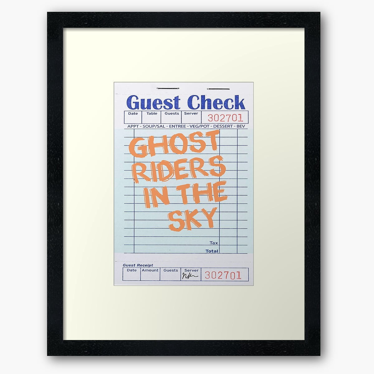 Poster Custom Guest Check Nikkiraye - No Framed, Vintage Wall Art ...