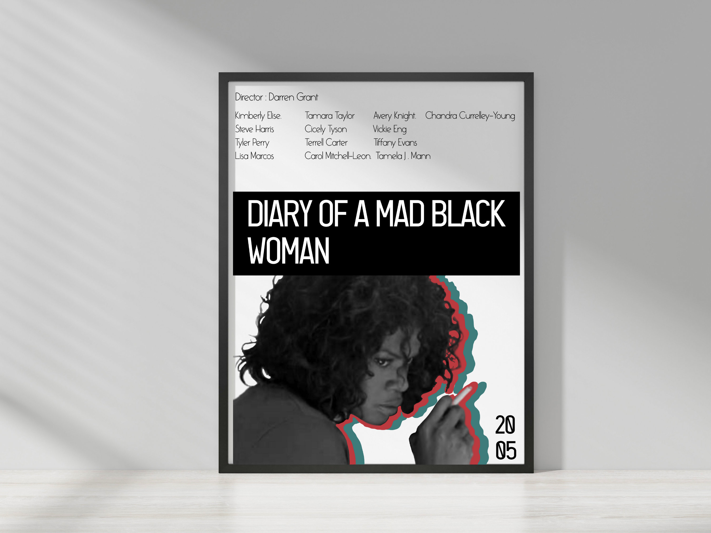 POSTER DIARY of a Mad BLACK WOMAN-Minimalist Art Print-Vintage Inspired ...