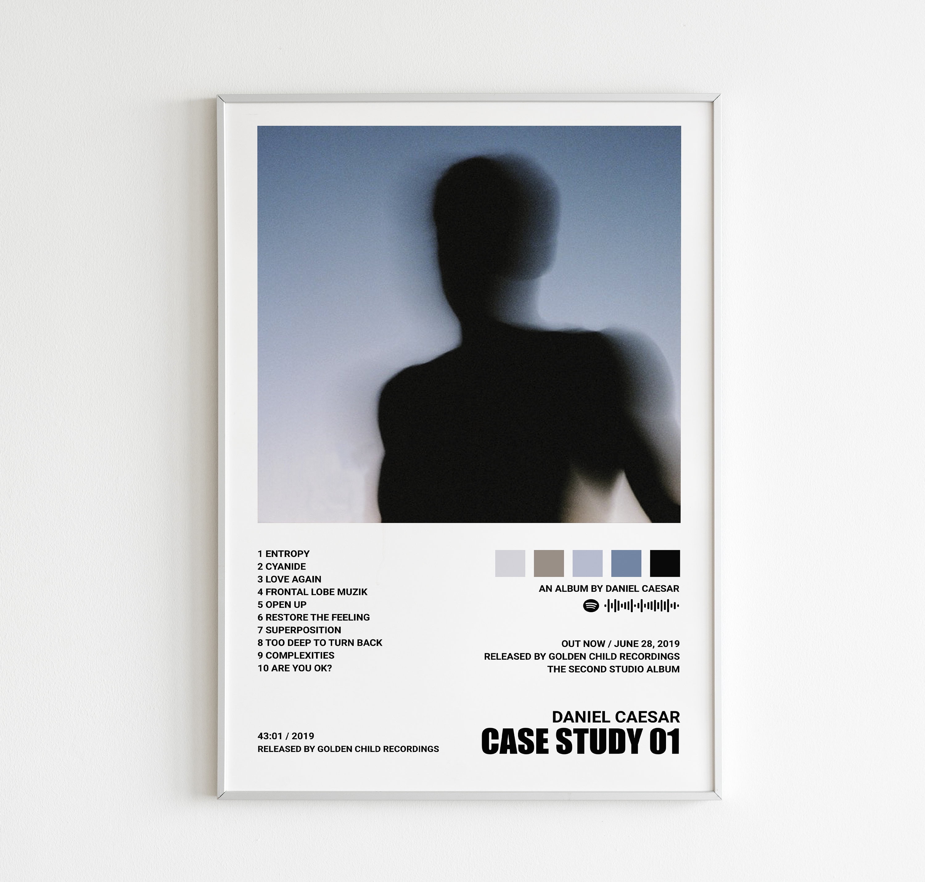 Poster Daniel Caesar Poster , Case Study Album Poster , Album Cover ...