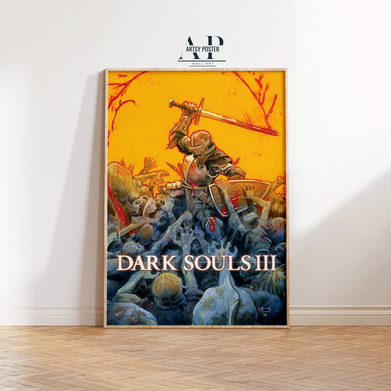 Poster Dark Souls III Epic Game Poster , Video Game Wall Decor ...