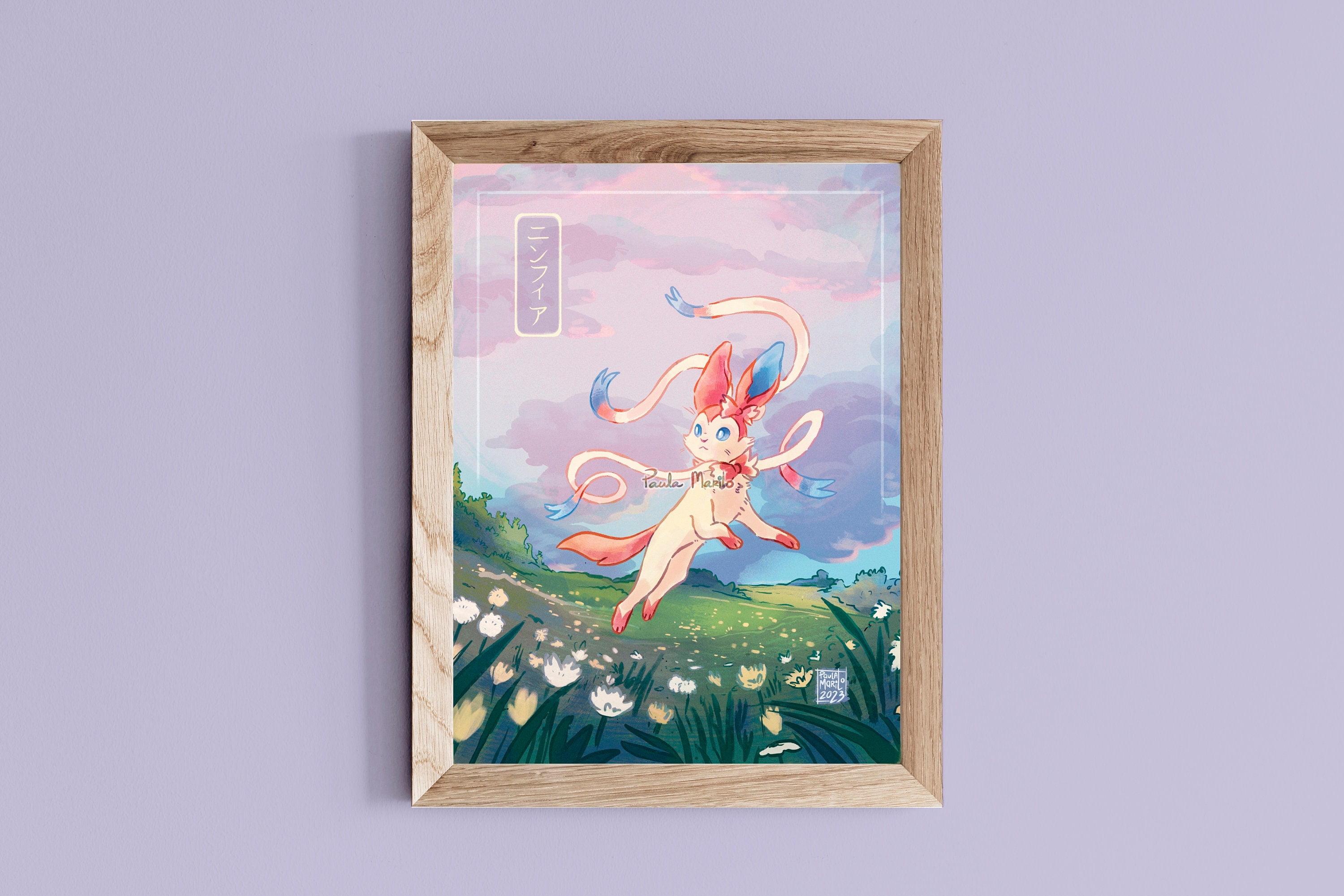 Poster Dazzling Gleam Sylveon Pokemon Print | Poster | Pokemon | Decor ...