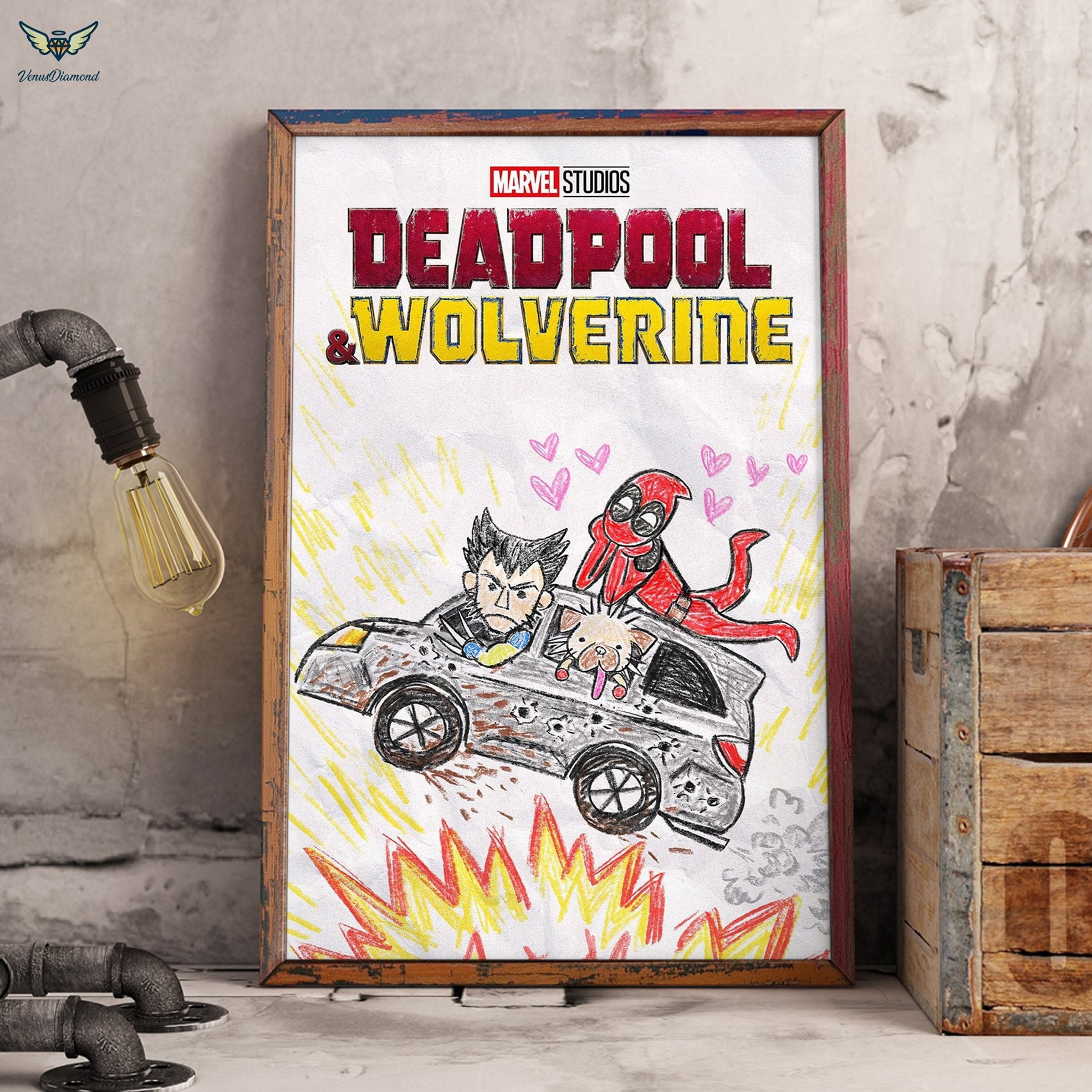 Poster Deadpool and Wolverine Movie Poster - High Quality Wall Art ...