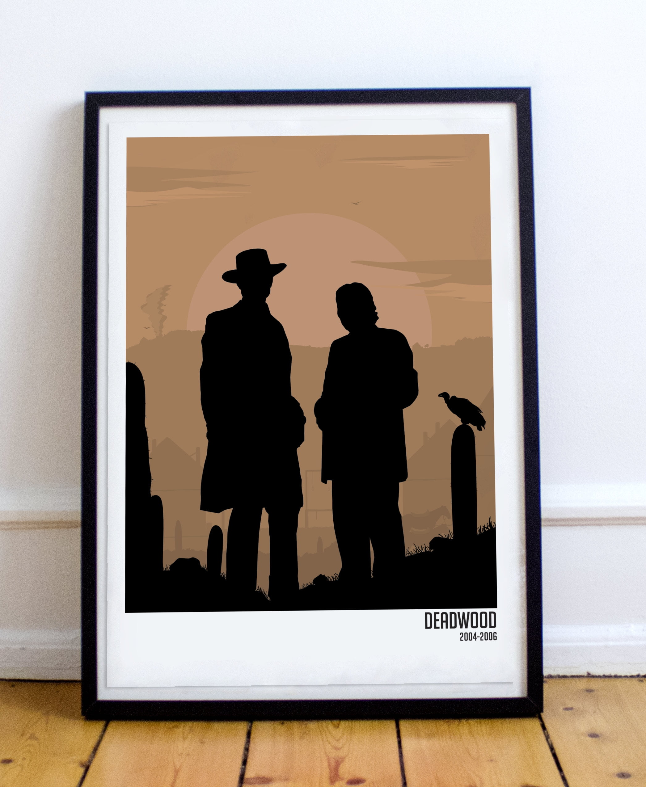 Poster Deadwood Minimalist Poster Print / Timothy Olyphant / Ian ...