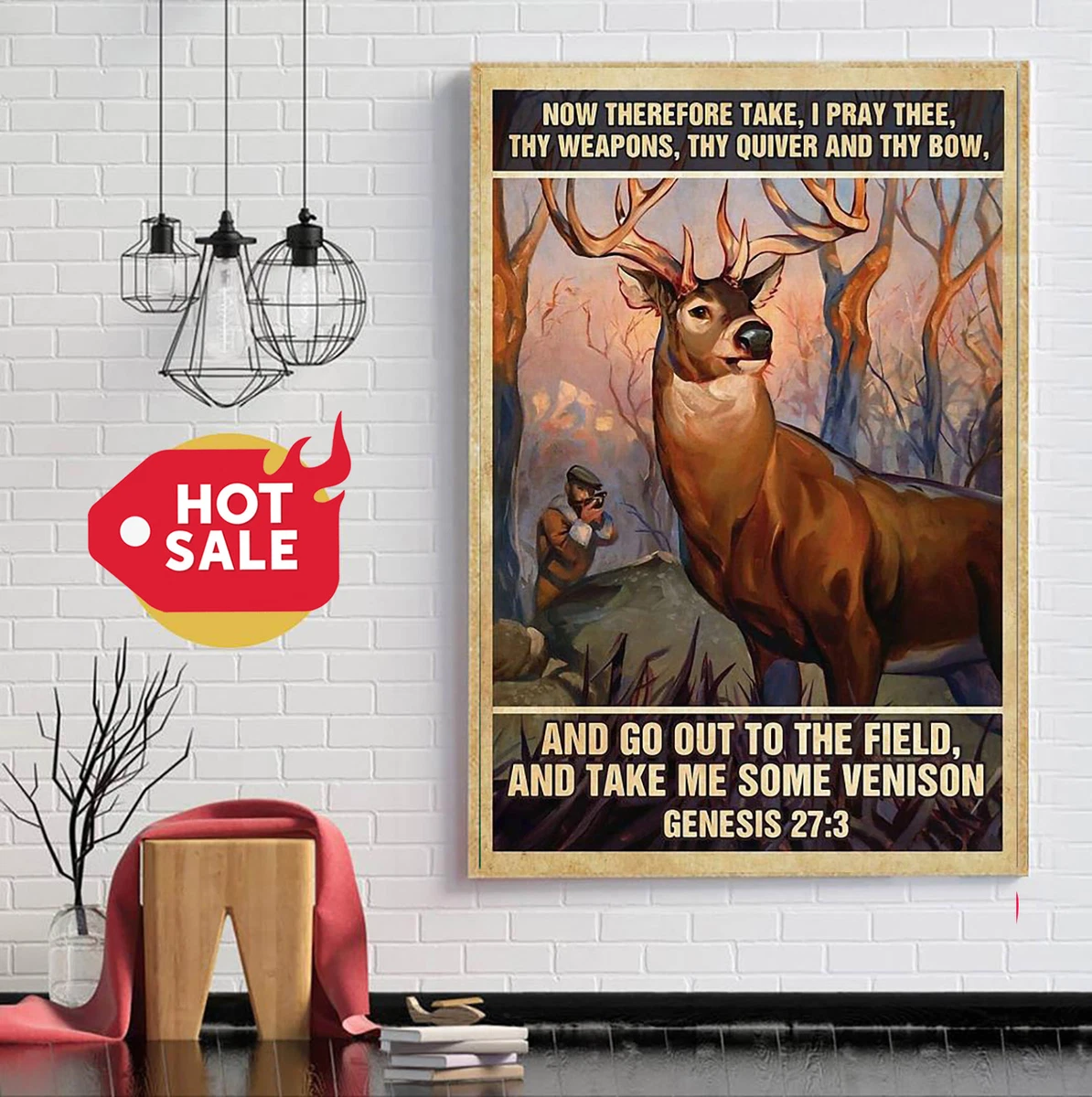 Poster Deer Hunting I Pray Thee Thy Weapons- UNFRAMED Poster Prints ...