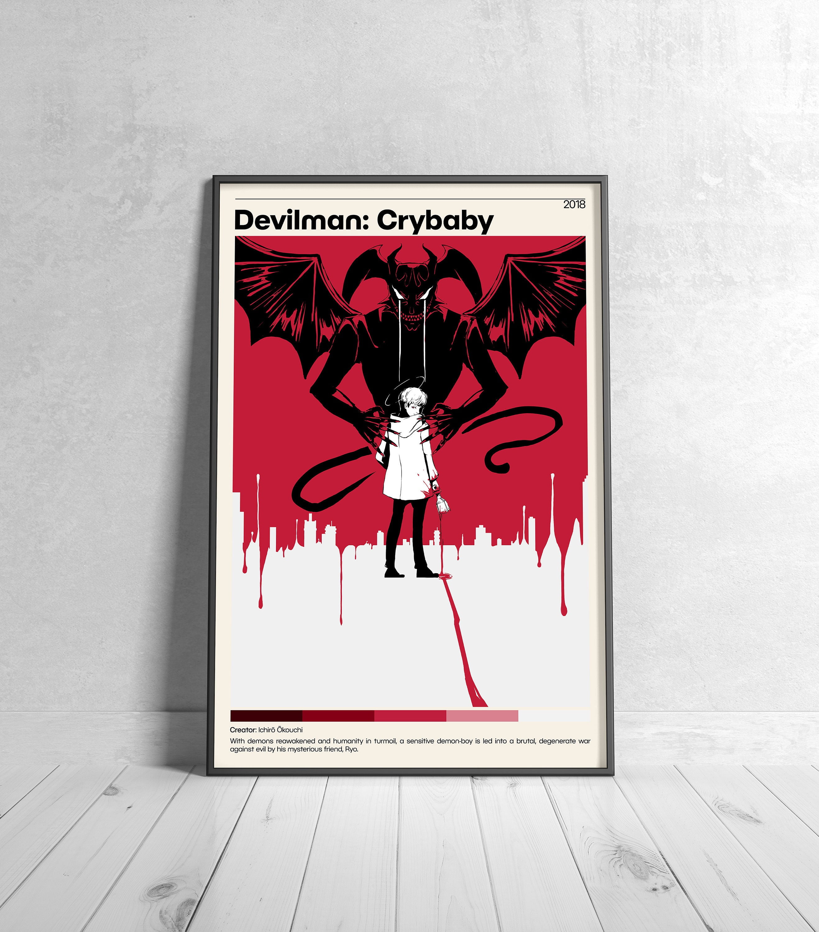 Poster Devilman: Crybaby Anime Poster | IchirÃ…Â Ã…Å’kouchi Minimalist ...