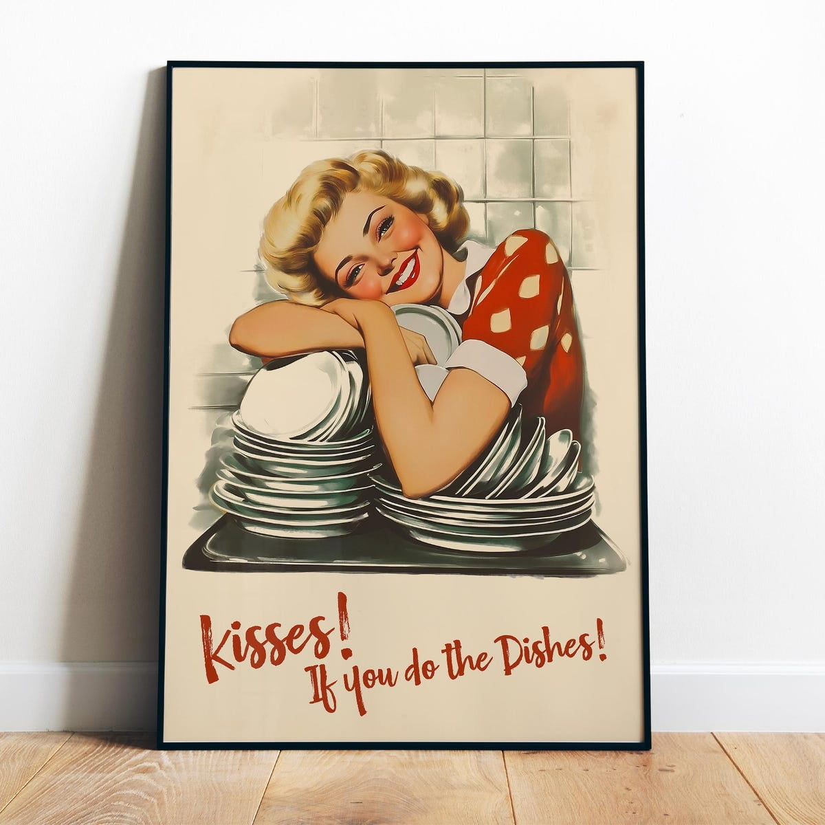 Poster Do The Dishes Poster Printable Kitchen Wall Art Funny Digital ...