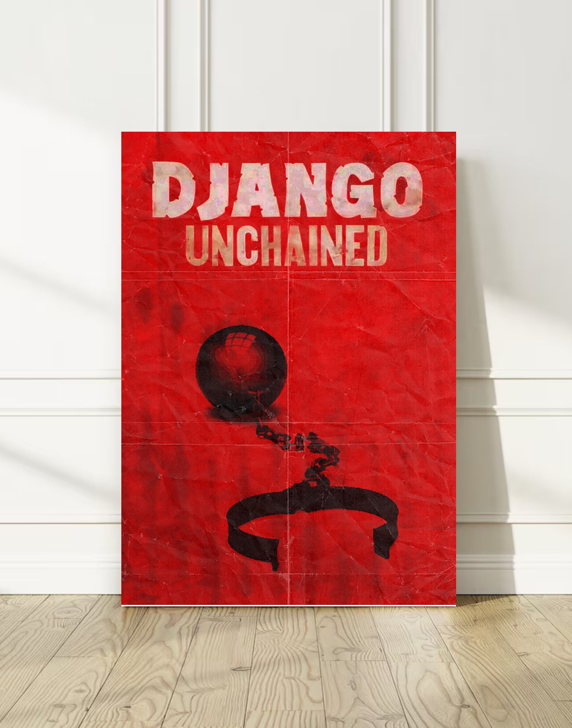 Poster Django Unchained Tribute: Iconic Movie Art for Cult Film Lovers ...