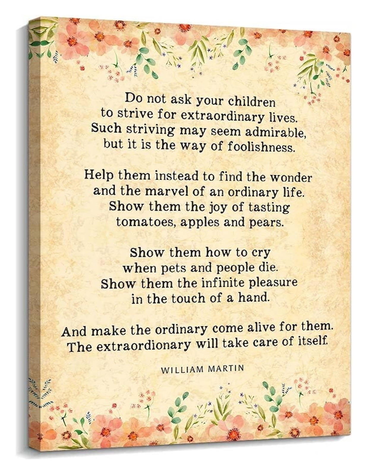 Poster Do Not Ask Your Children to Strive Poem Wall Art poster Deco ...