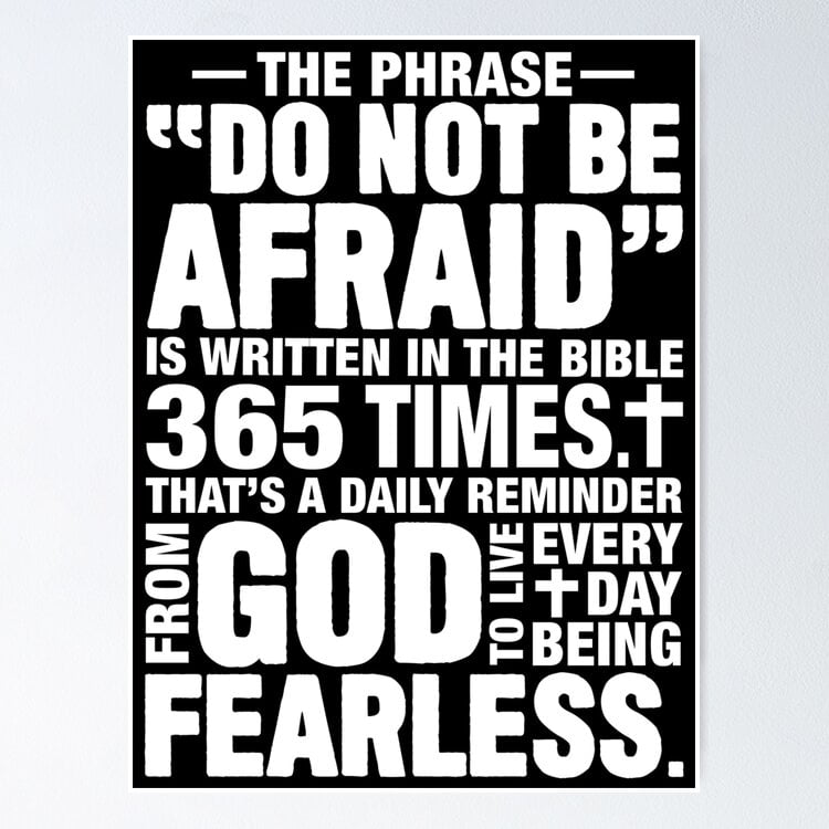 Poster Do Not Be Afraid Poster - No Framed, Vintage Wall Art, Hot Trend ...
