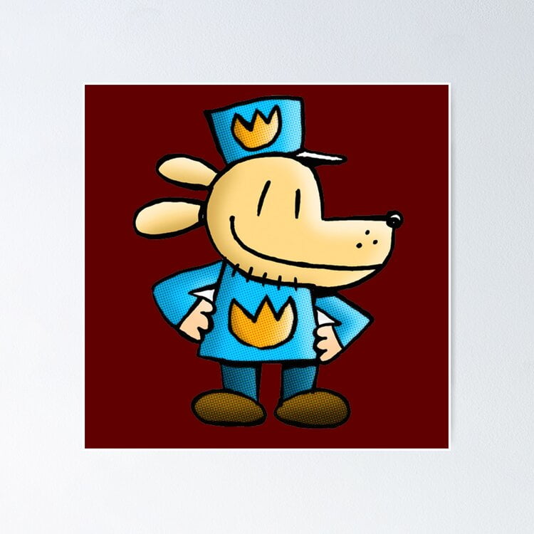 Poster Dogman - No Framed, Vintage Wall Art, Trendy Retro Print ...