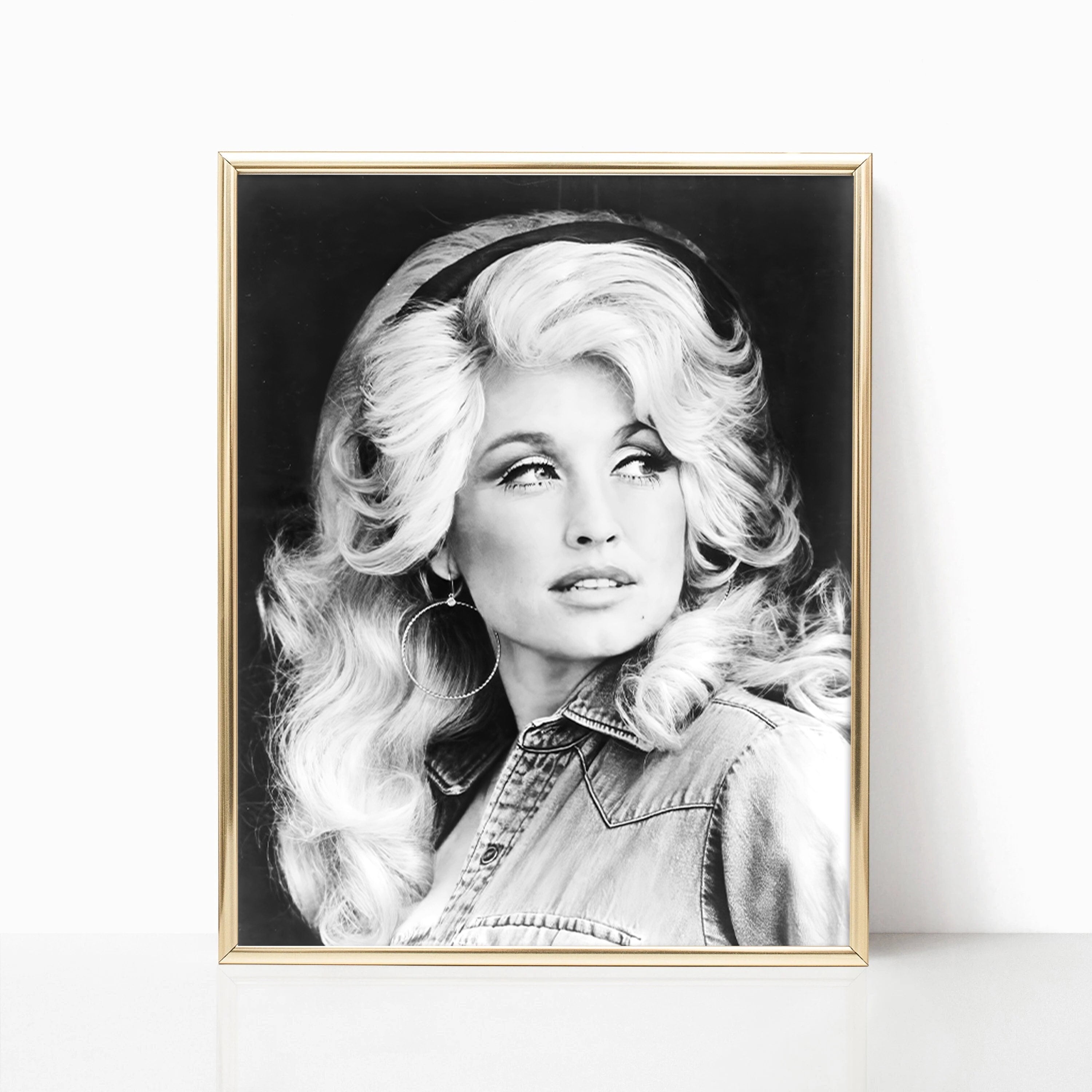 Poster Dolly Parton Portrait Print Famous Iconic Country Music Singer ...