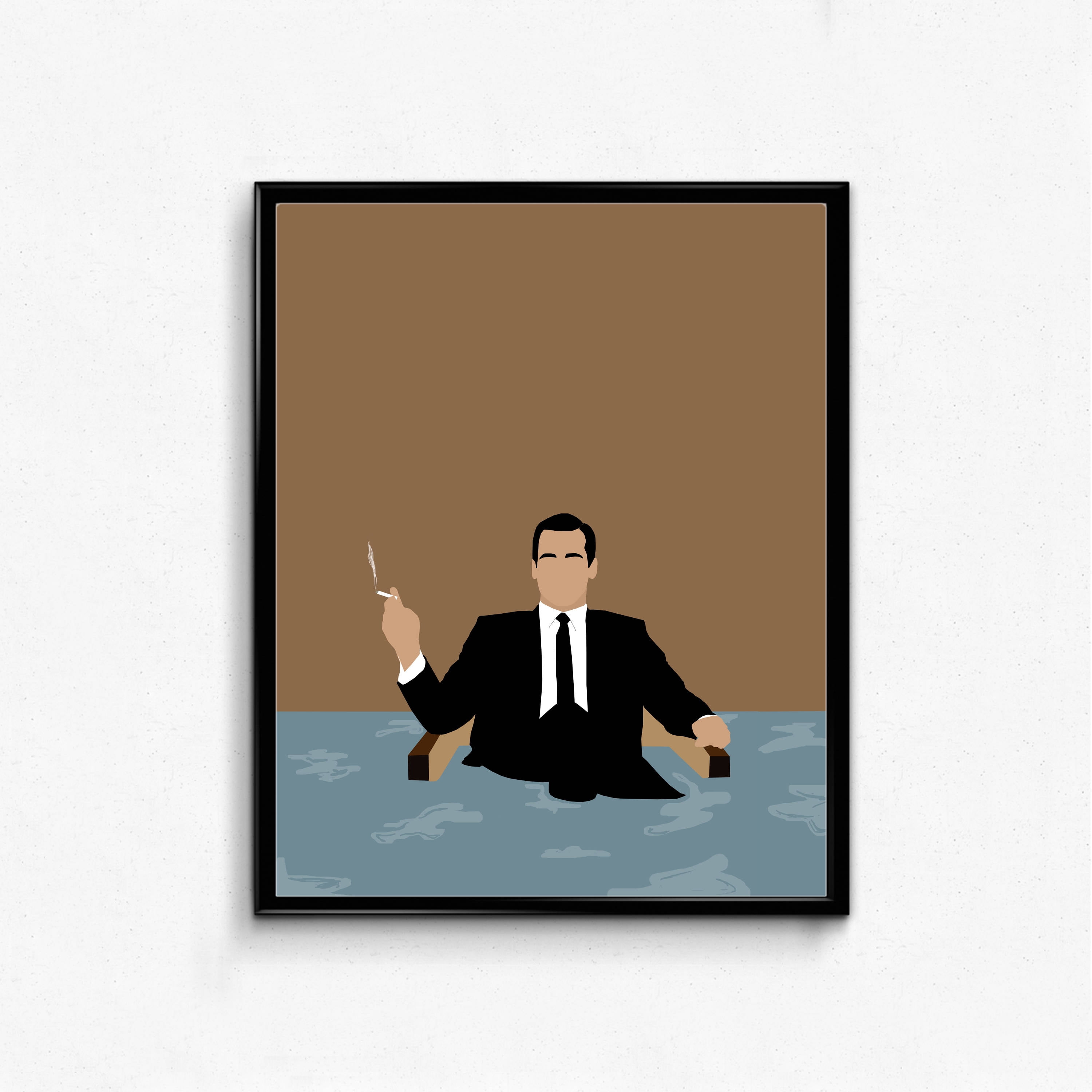 Poster Don Draper Minimalist Poster - Mad Men TV Show Art-UNFRAMED ...