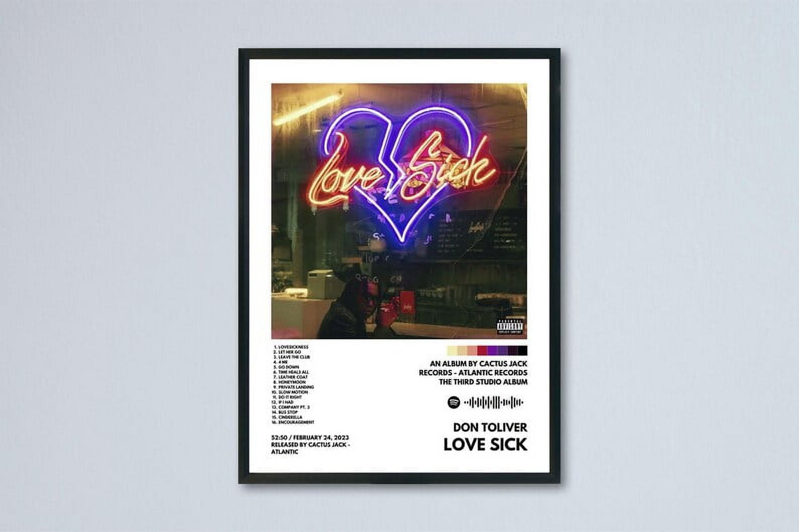 Poster Don Toliver- Love Sick Album Poster / Album Cover Poster / Wall ...