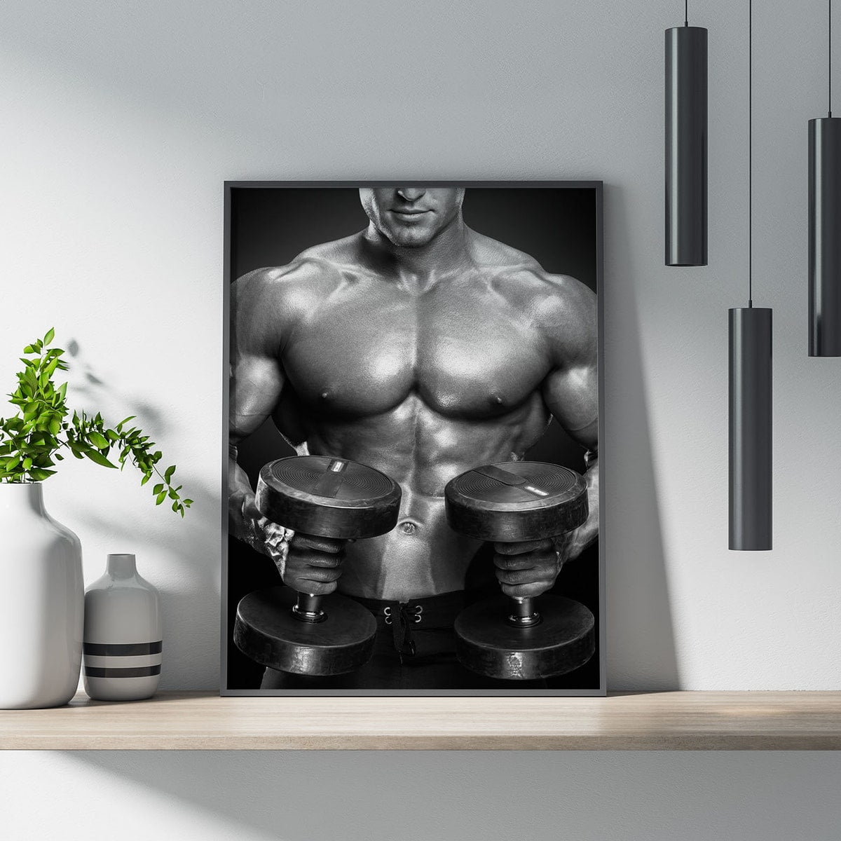 Poster Dumbbells Fitness Poster, Wall Art, Poster Print, Wall Decor, Dumbbells, Fitness ...