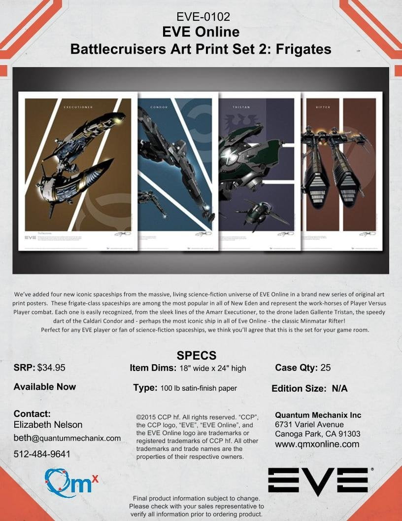 Poster - EVE Online Battlecruisers - Art Print Set of 4 Style #2 eve ...