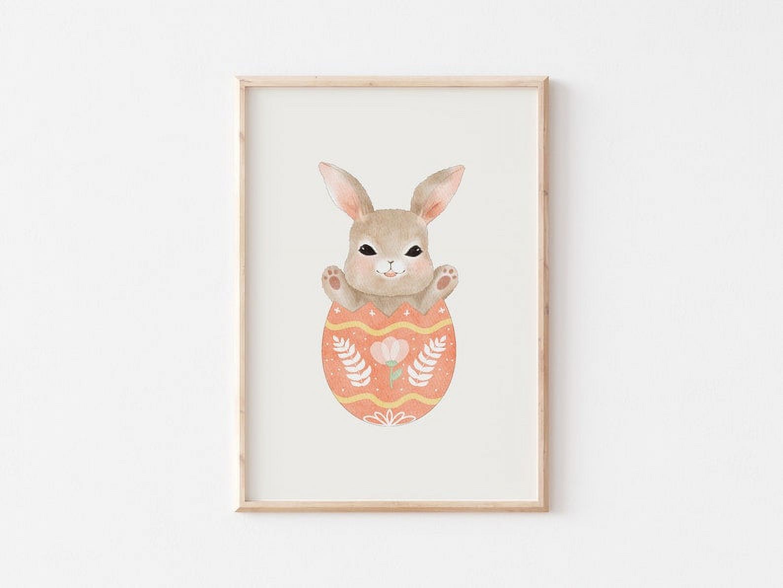 Poster Easter Bunny Print, Easter Nursery Decor, Nursery Bunny Print ...