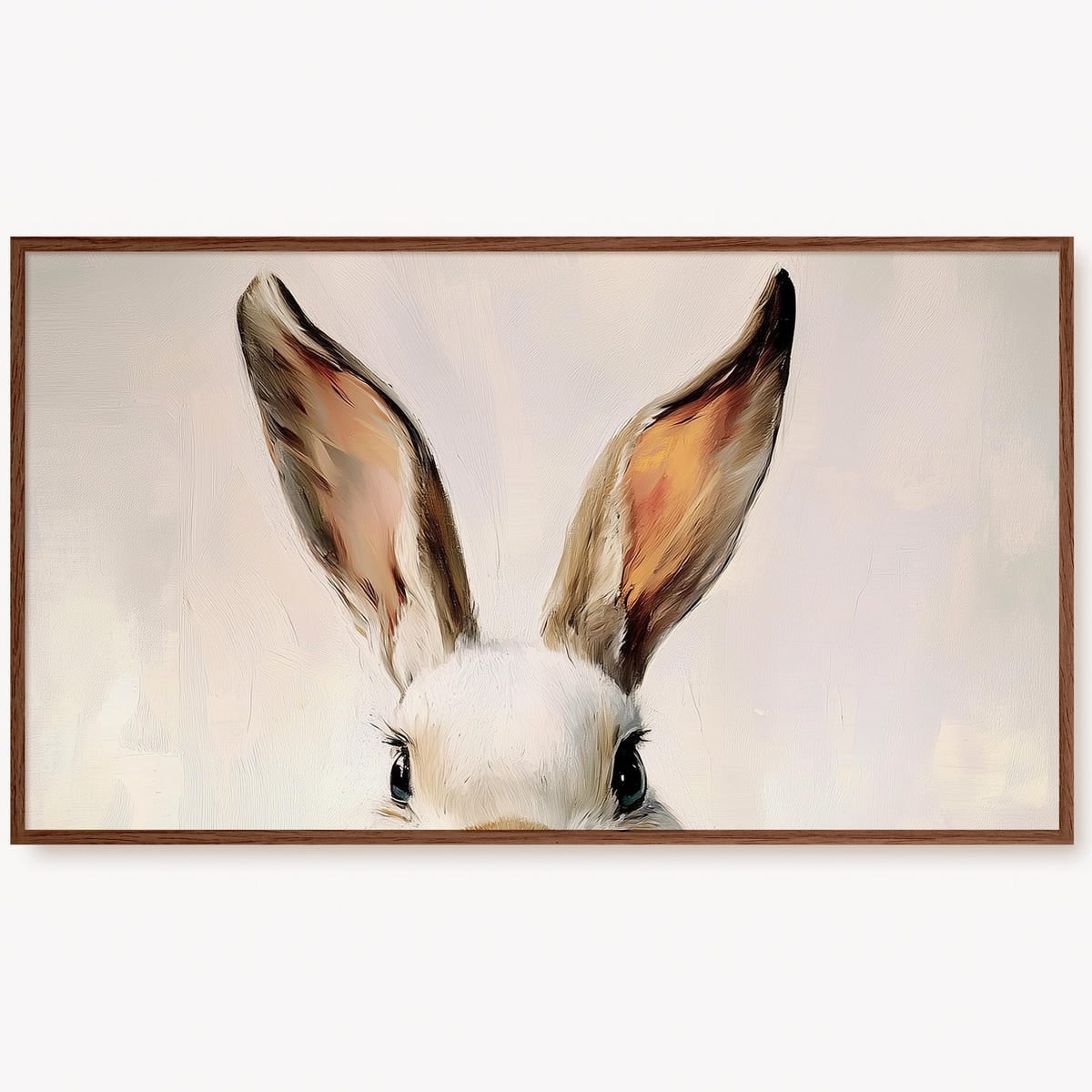Poster Easter Bunny Tv Art Vintage Easter Bunny Ears Painting Easter ...