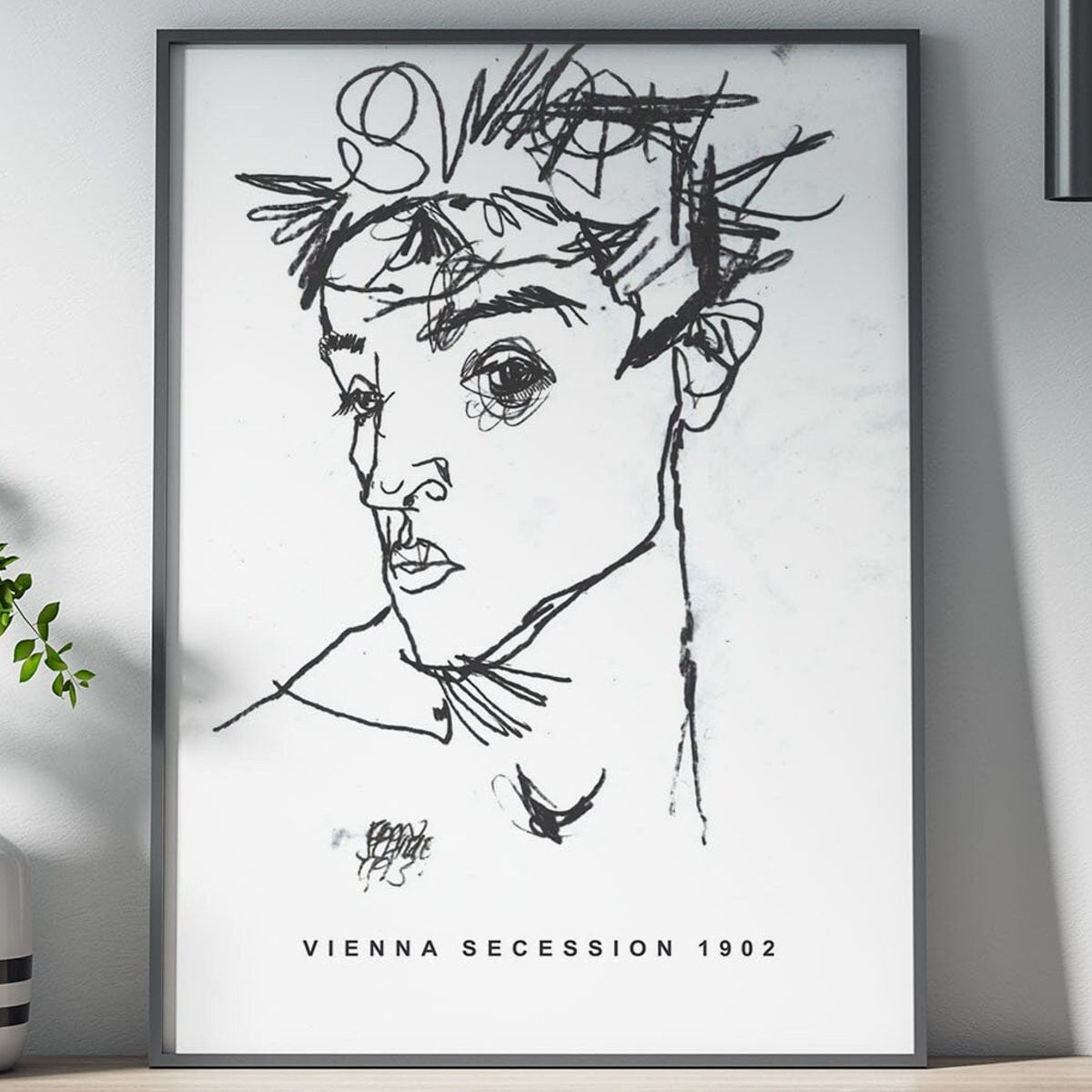 Poster Egon Schiele Self Portrait Poster, Poster, Wall Art, Poster ...