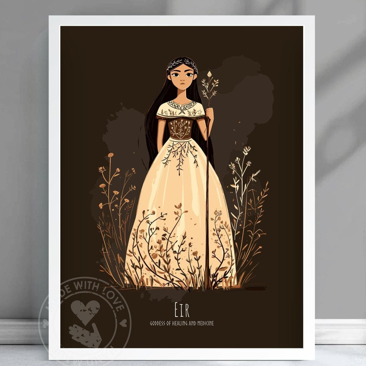 Poster Eir Goddess Poster, Eir Nordic Goddess, Eir Goddess, Norse ...