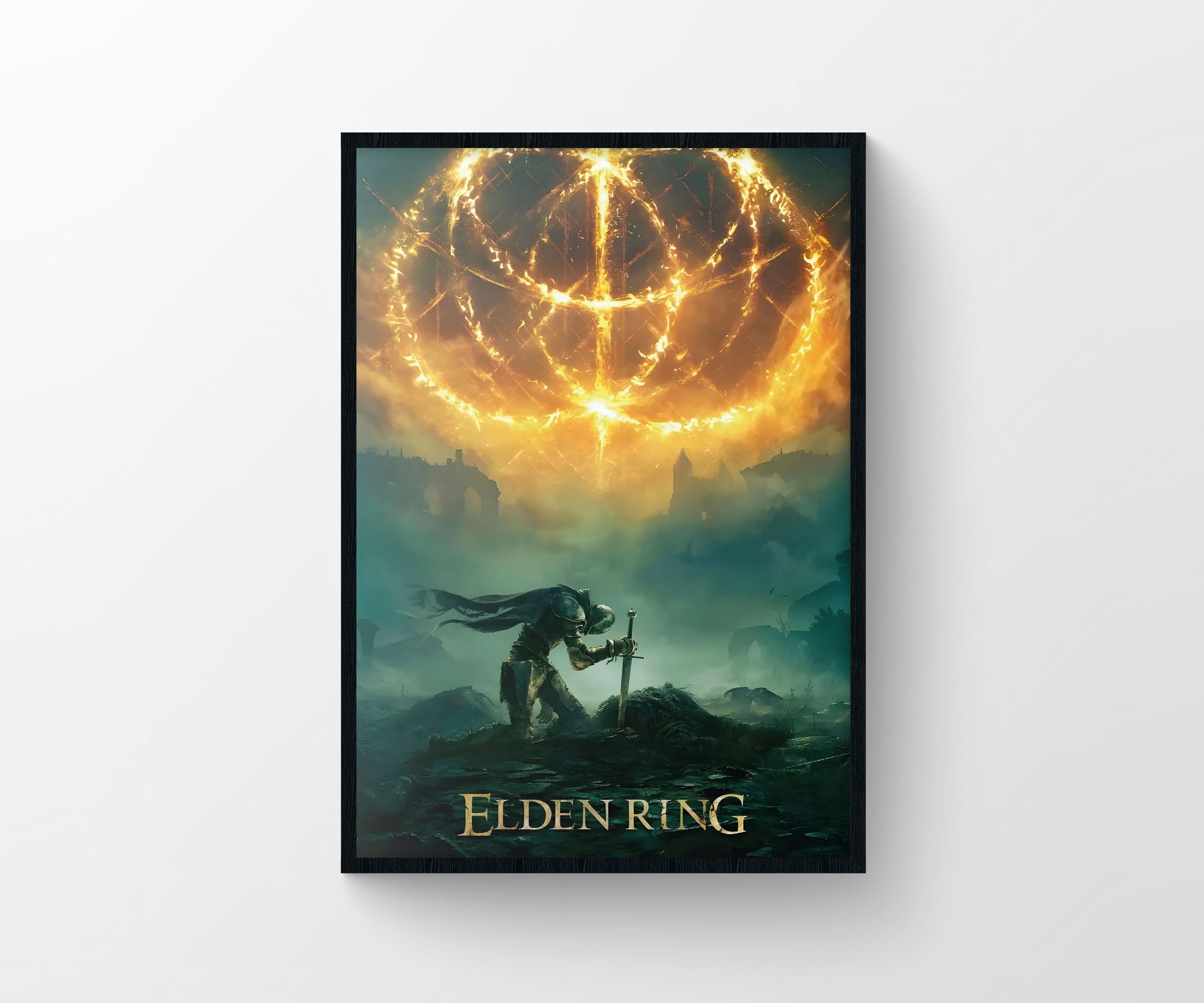 Poster Elden Ring Video Game Poster , Dark Fantasy Epic, Gaming Gift ...