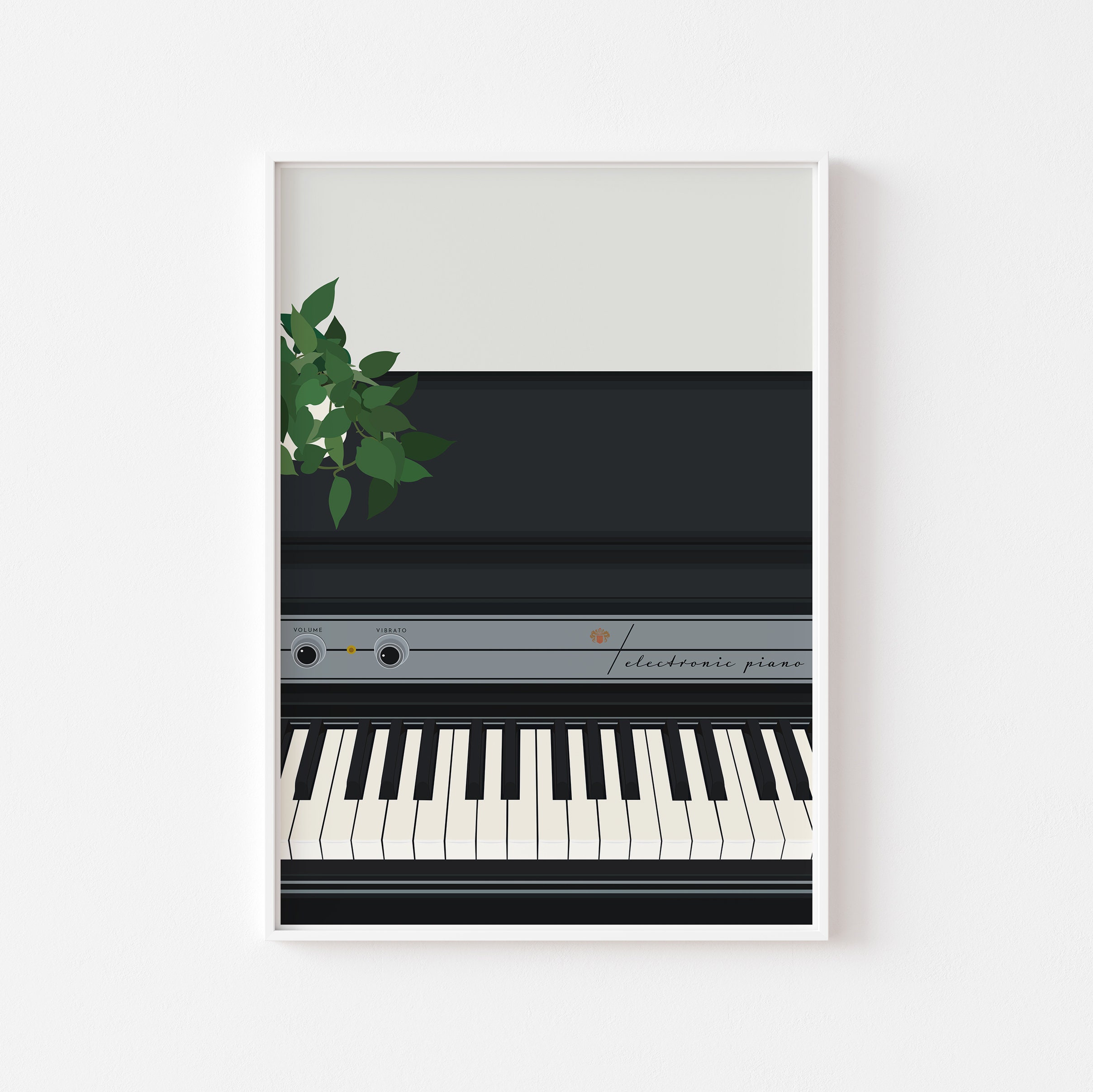 POSTER Electric Piano Keys Print - Wurlitzer Keyboard Music Poster ...