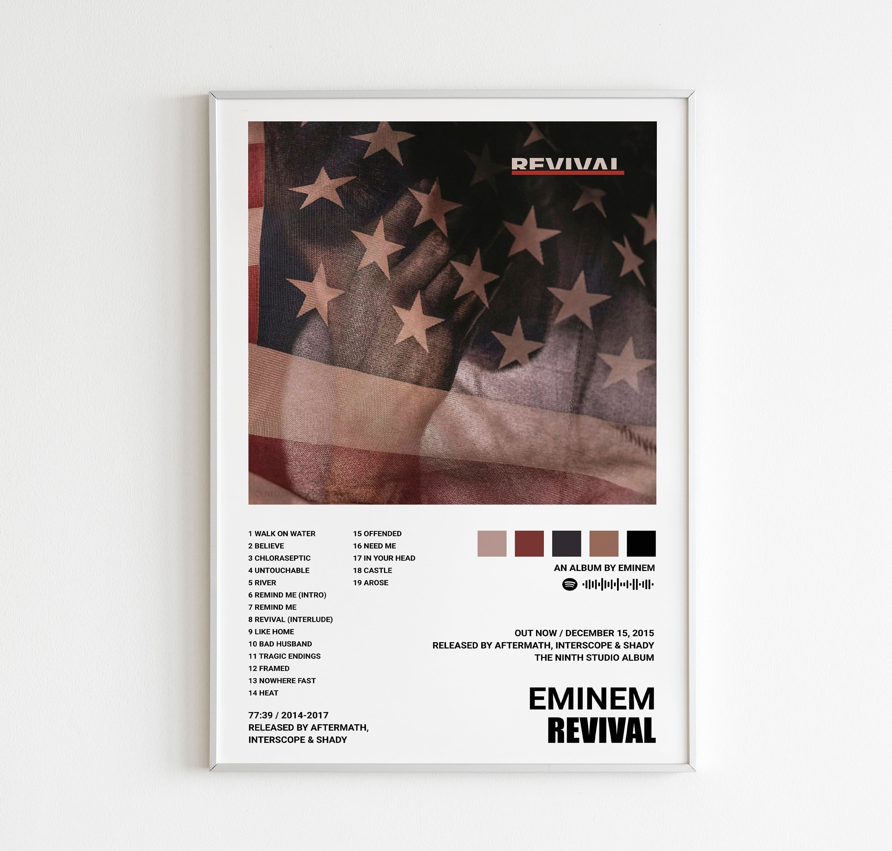 POSTER Eminem Poster, Revival Album Poster, Album Cover Poster, Poster ...