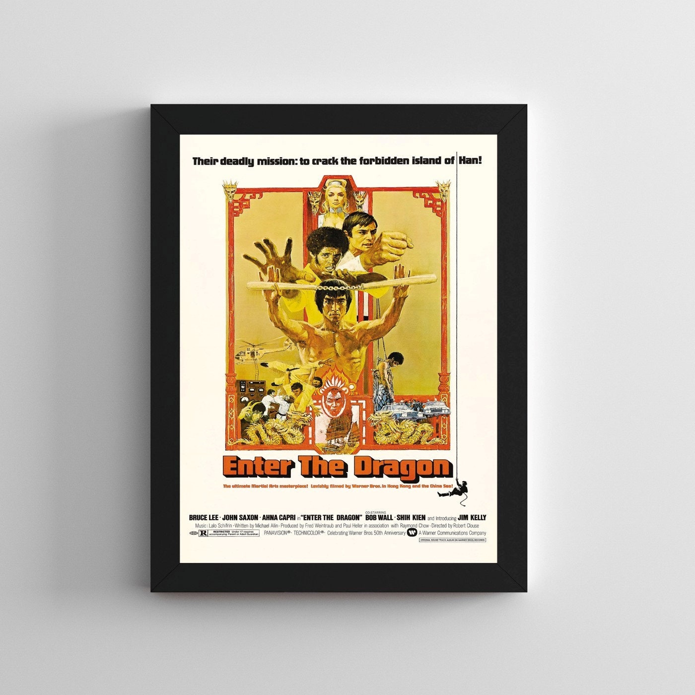 POSTER Enter The Dragon Bruce Lee Film / Movie Poster .-UNFRAMED ...