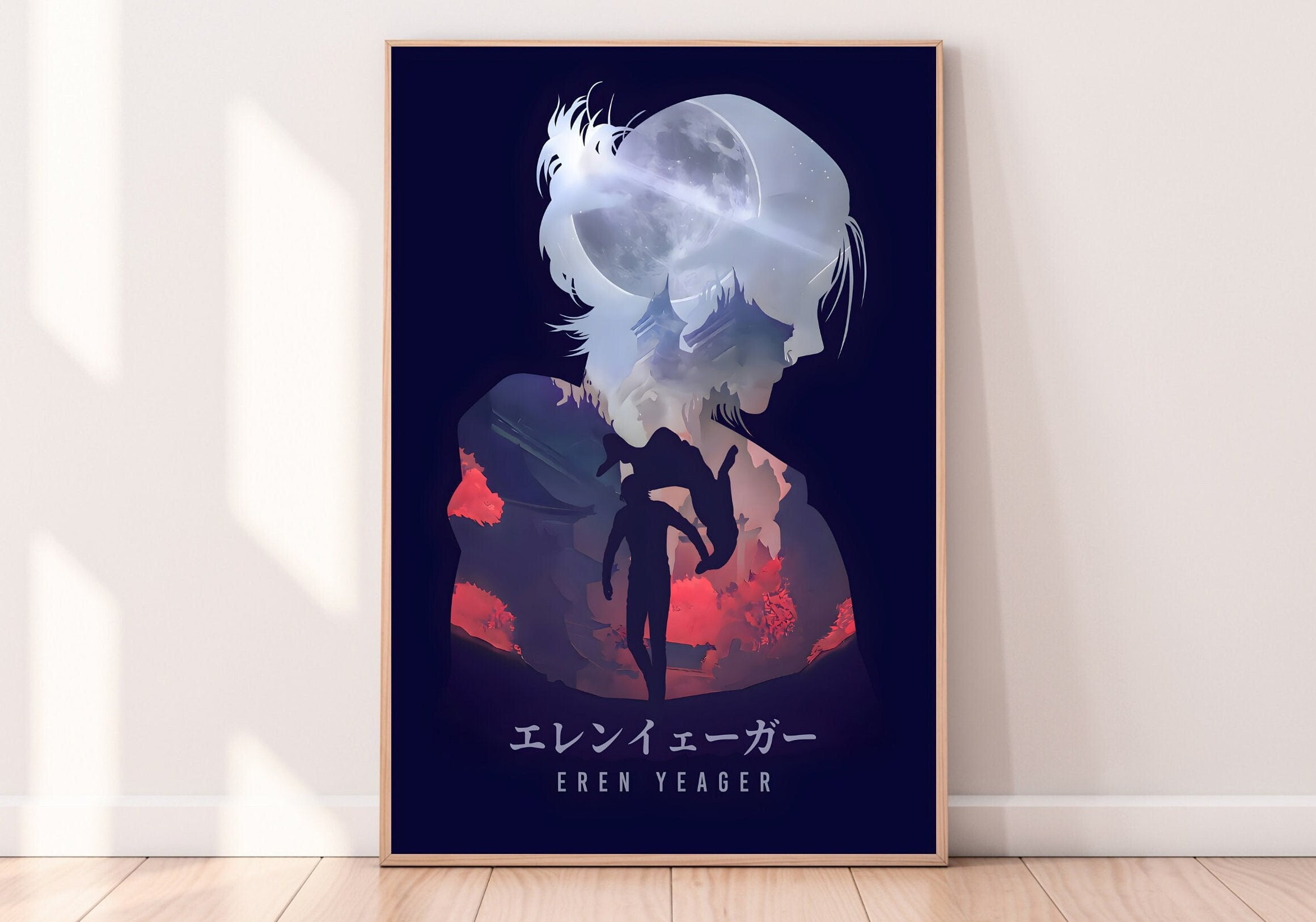 Poster Eren Yeager Poster - Anime Poster -UNFRAMED - Walmart.com