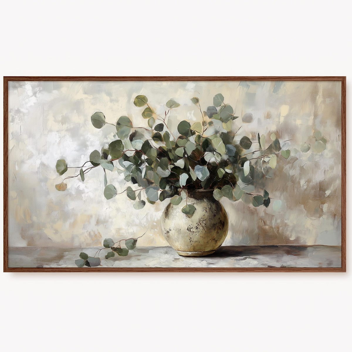 Poster Eucalyptus Frame Tv Art Spring Vase Tv Art Muted Tone Botanical ...