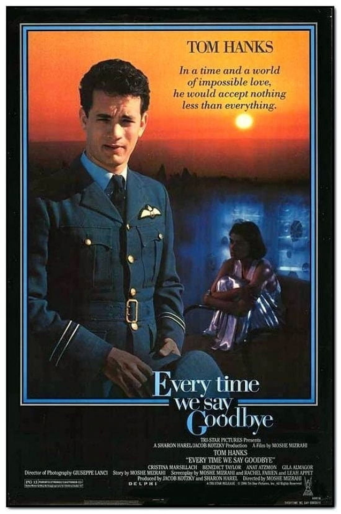 Poster Every Time We Say Goodbye - 1986 - original rolled movie Poster ...