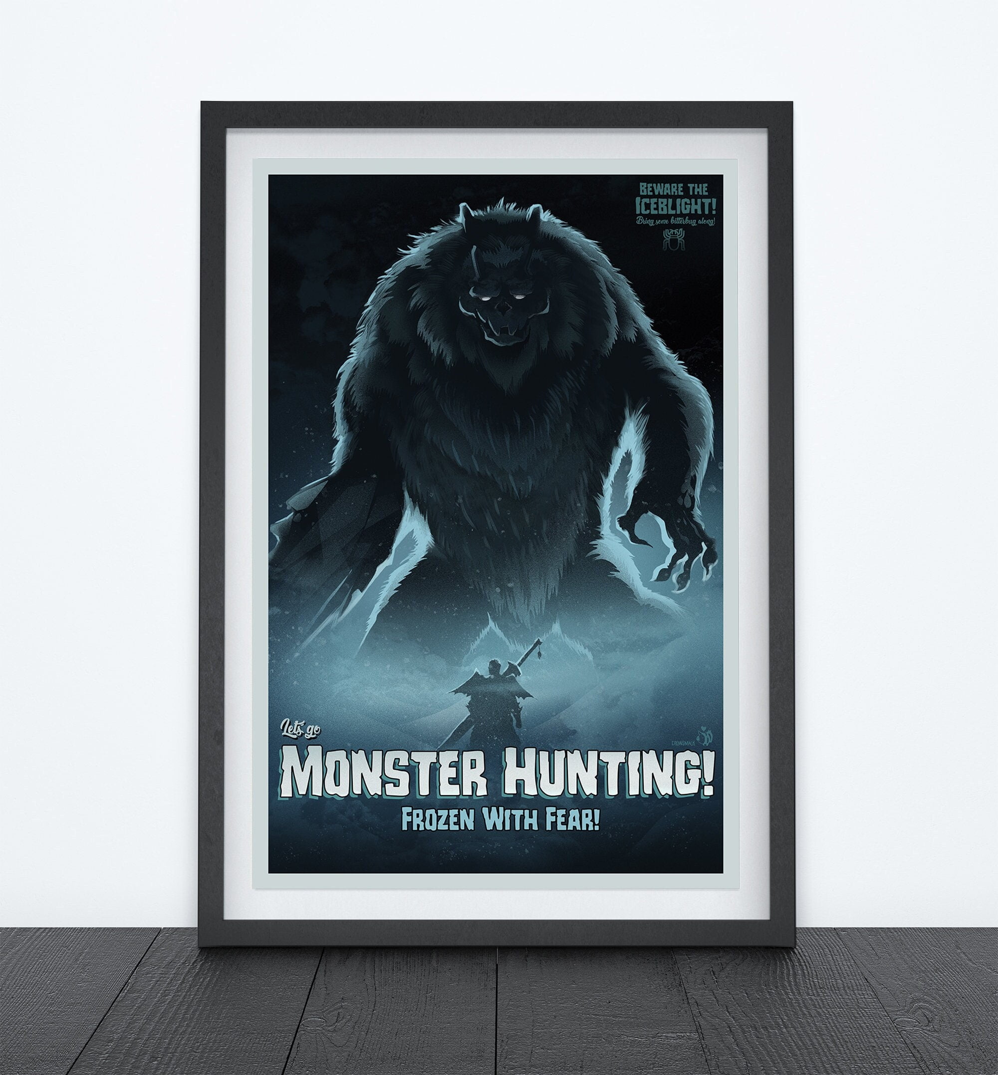 Poster FROST ISLANDS Let's Go Hunting, Video Game Poster , Monster ...