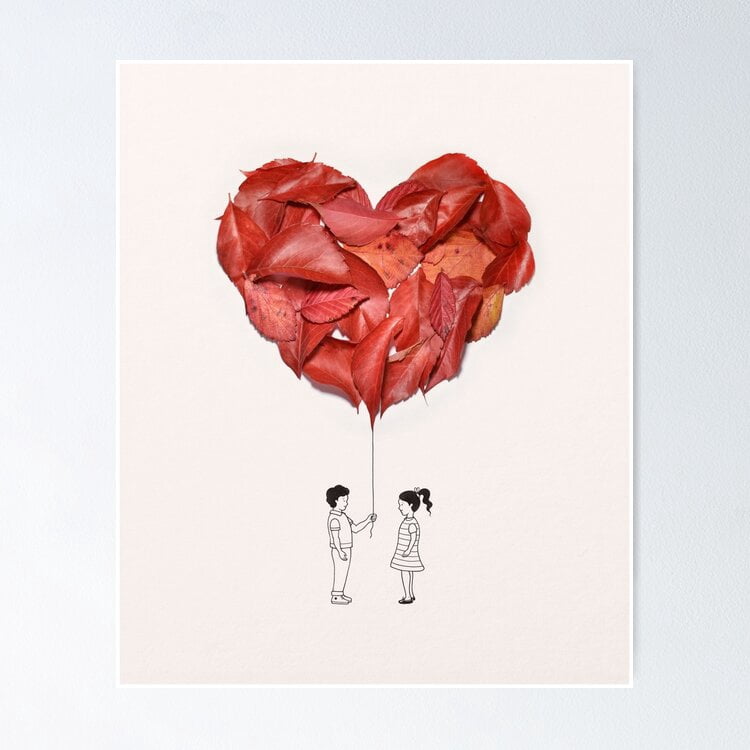 Poster Fall in Love - Unframed Poster, 24x36 - Walmart.com