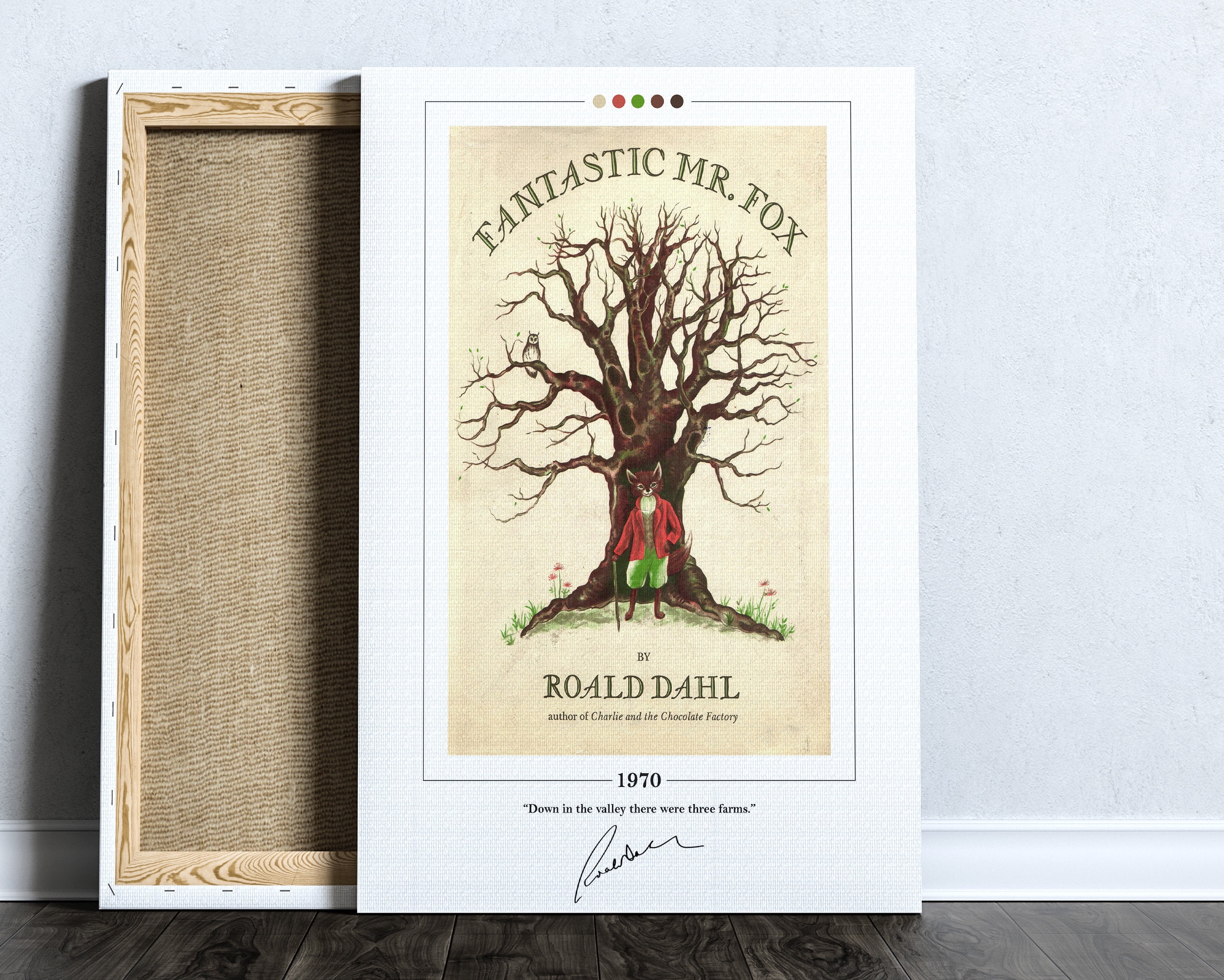 Poster Fantastic Mr Fox Book Cover Poster | Roald Dahl, Fantastic Mr ...
