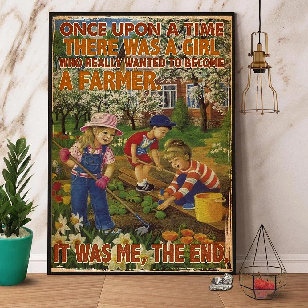 Poster Farmer A Girl Who Really Wanted To Become A Farmer Paper No ...