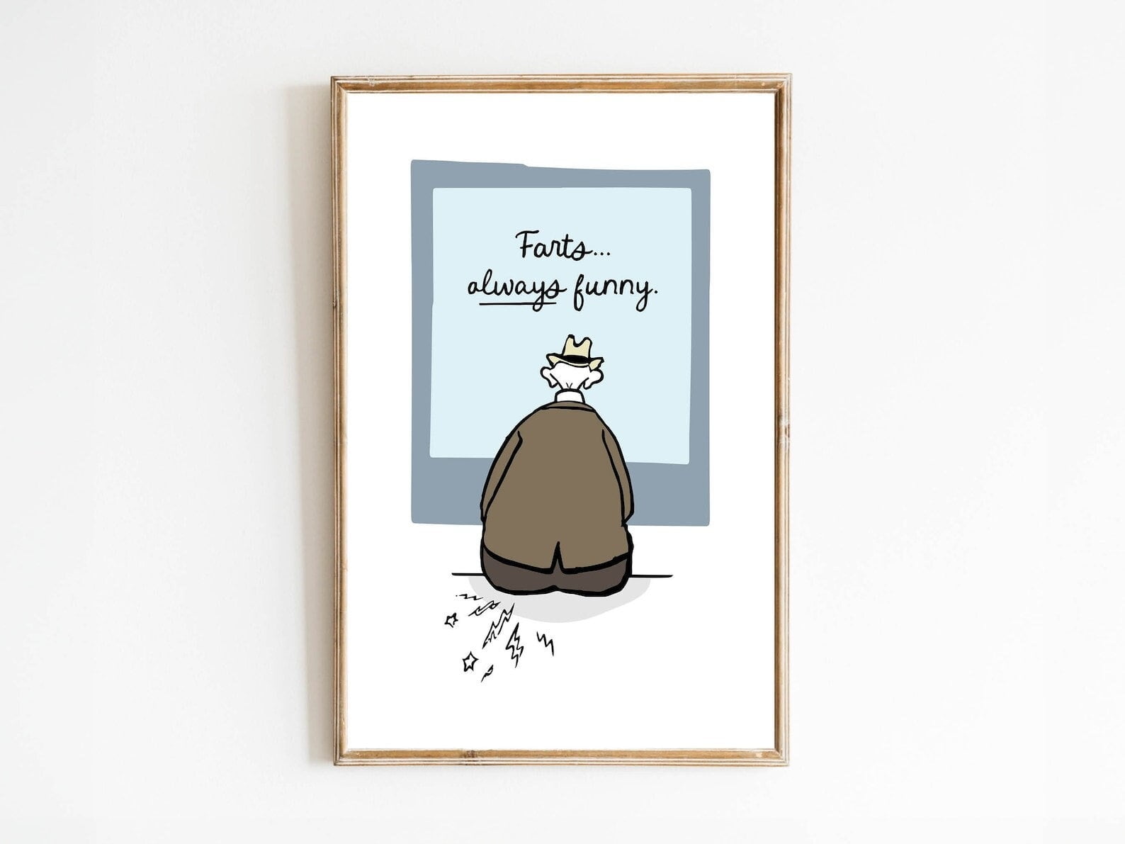 POSTER Farts Funny Bathroom Art Print Bathroom Wall Decor Guest ...