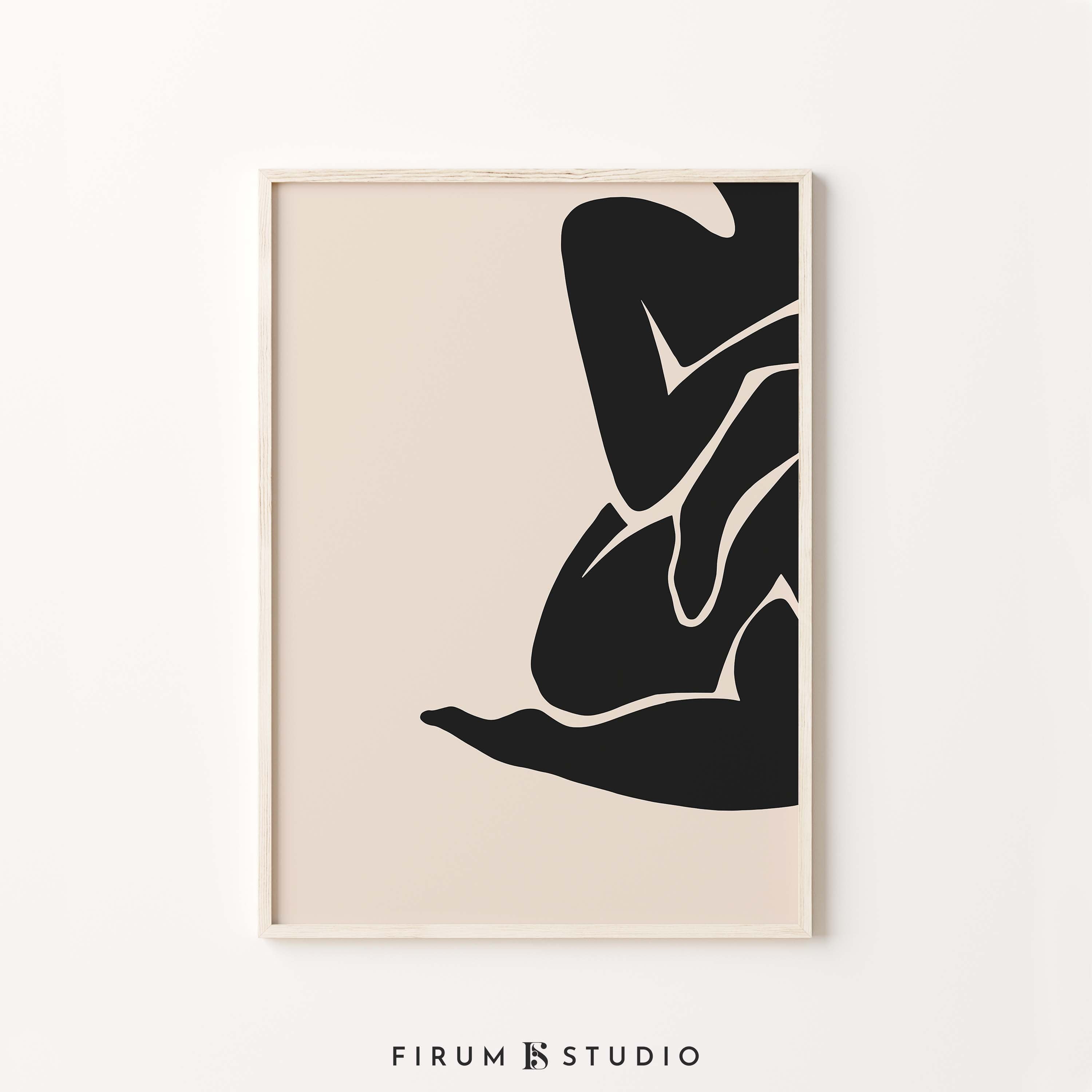 Poster Female Body Print, Wall Art, Neutral Wall Art, Modern Abstract ...