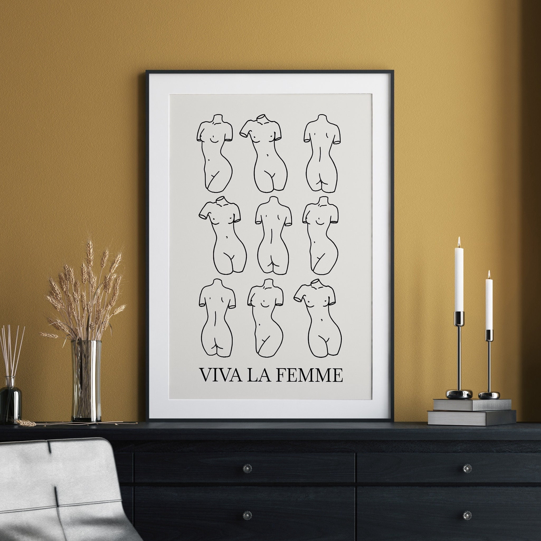 Poster Female Body Wall Art | Feminist Poster | Feminist Art | Feminist ...