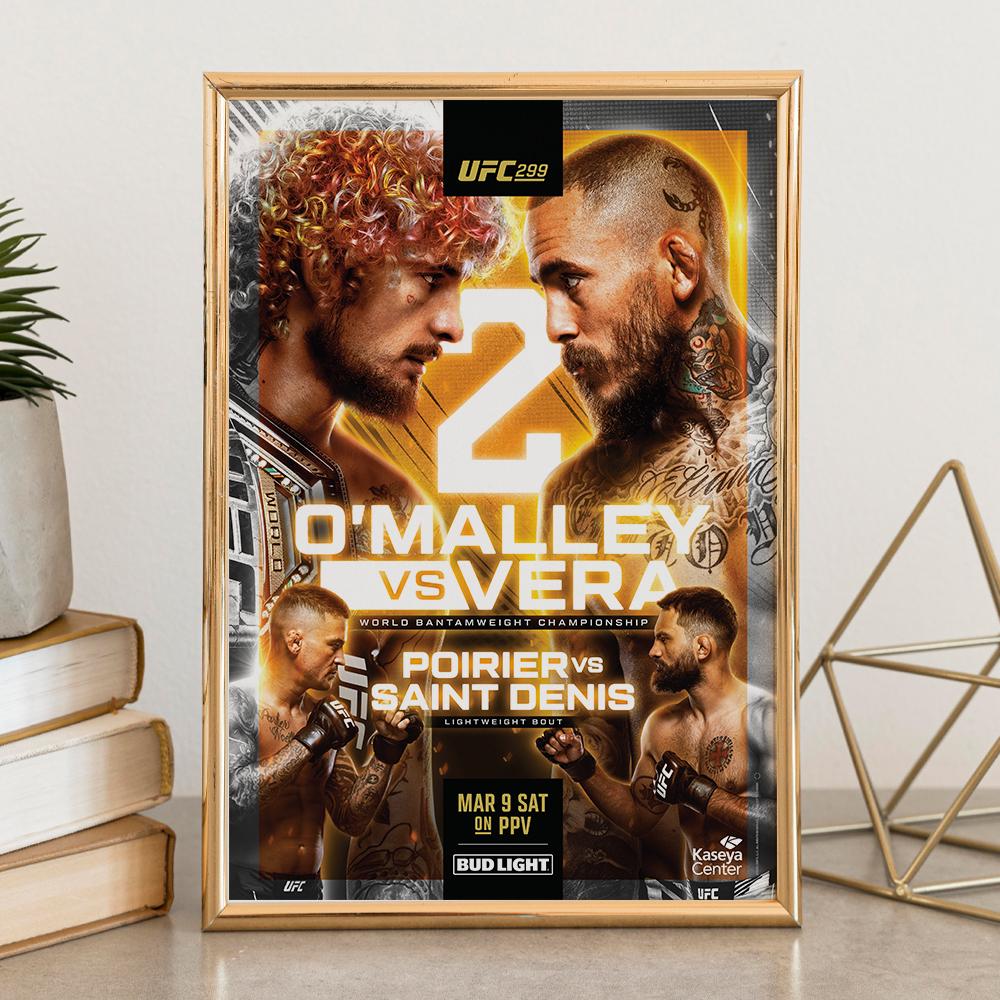 Poster Fight Classic Poster UFC 299, Room Decor, Wall Art, Gifts for ...