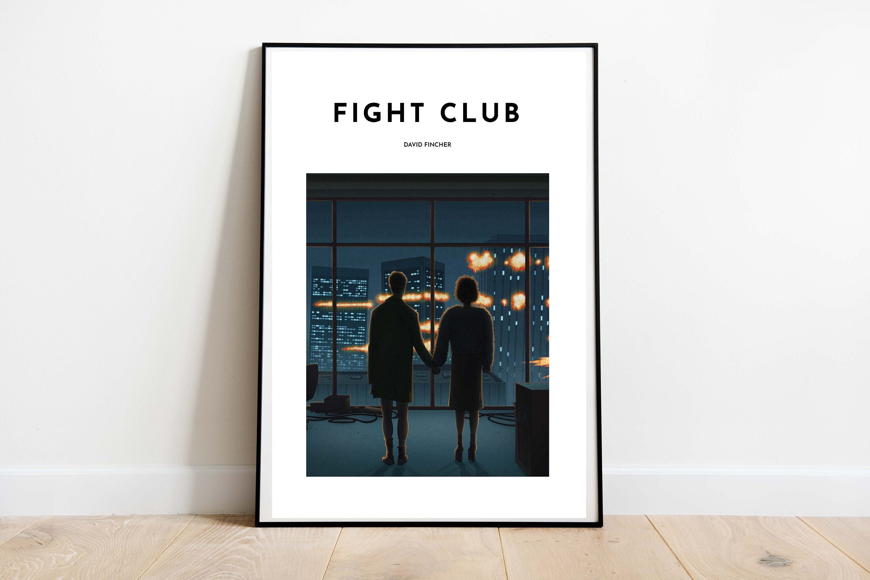 Poster Fight Club Inspired Art Print | David Fincher Poster | Brad Pitt ...