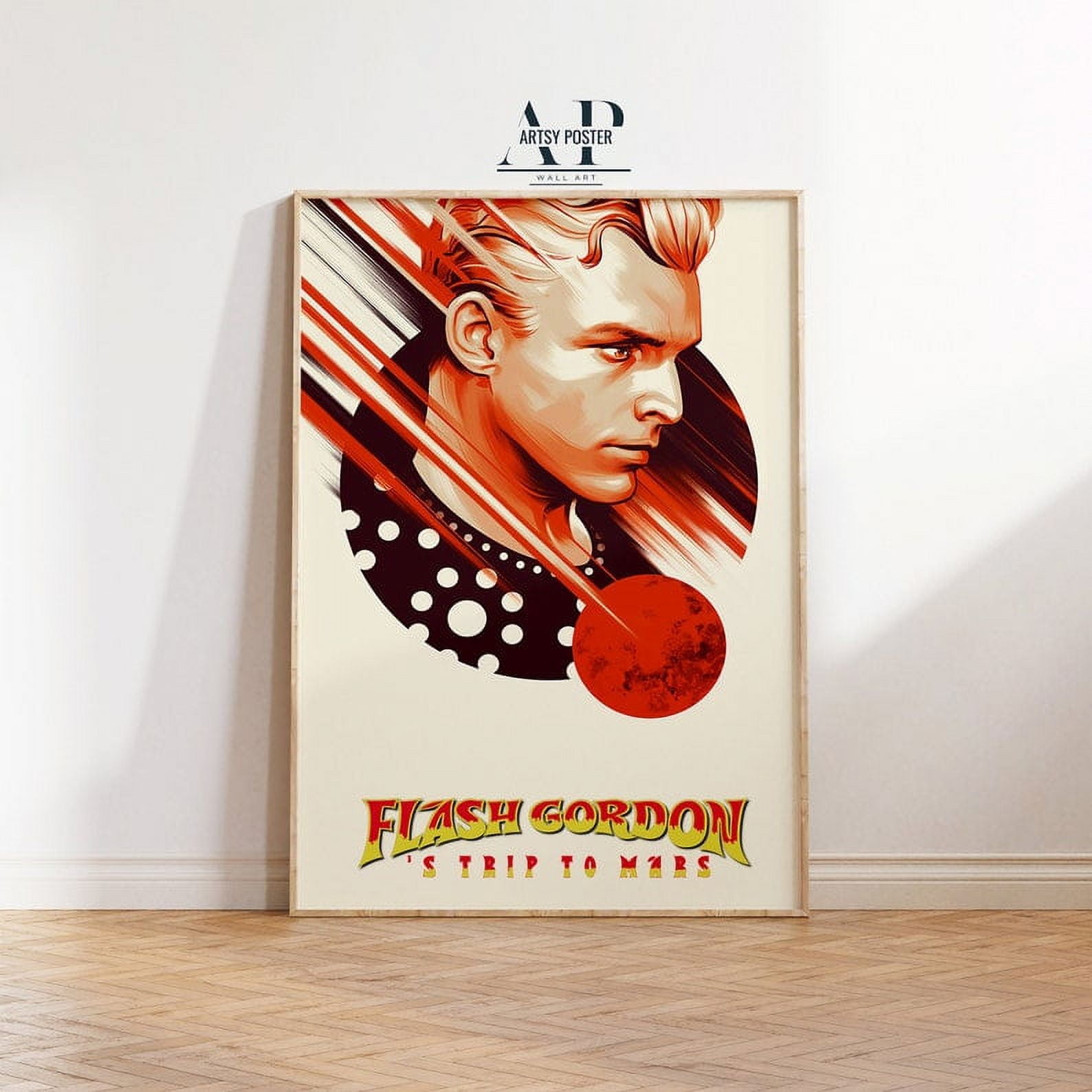 Poster Flash Gordon Movie Poster - Vintage Sci-Fi Film Art Print ...