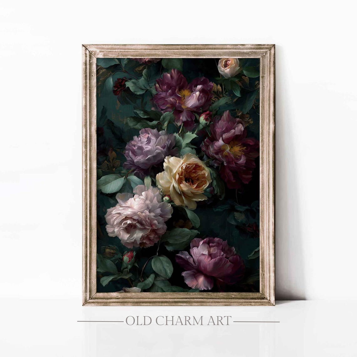 Poster Flower Wall Art, Vintage Flower Poster, Victorian Gothic ...