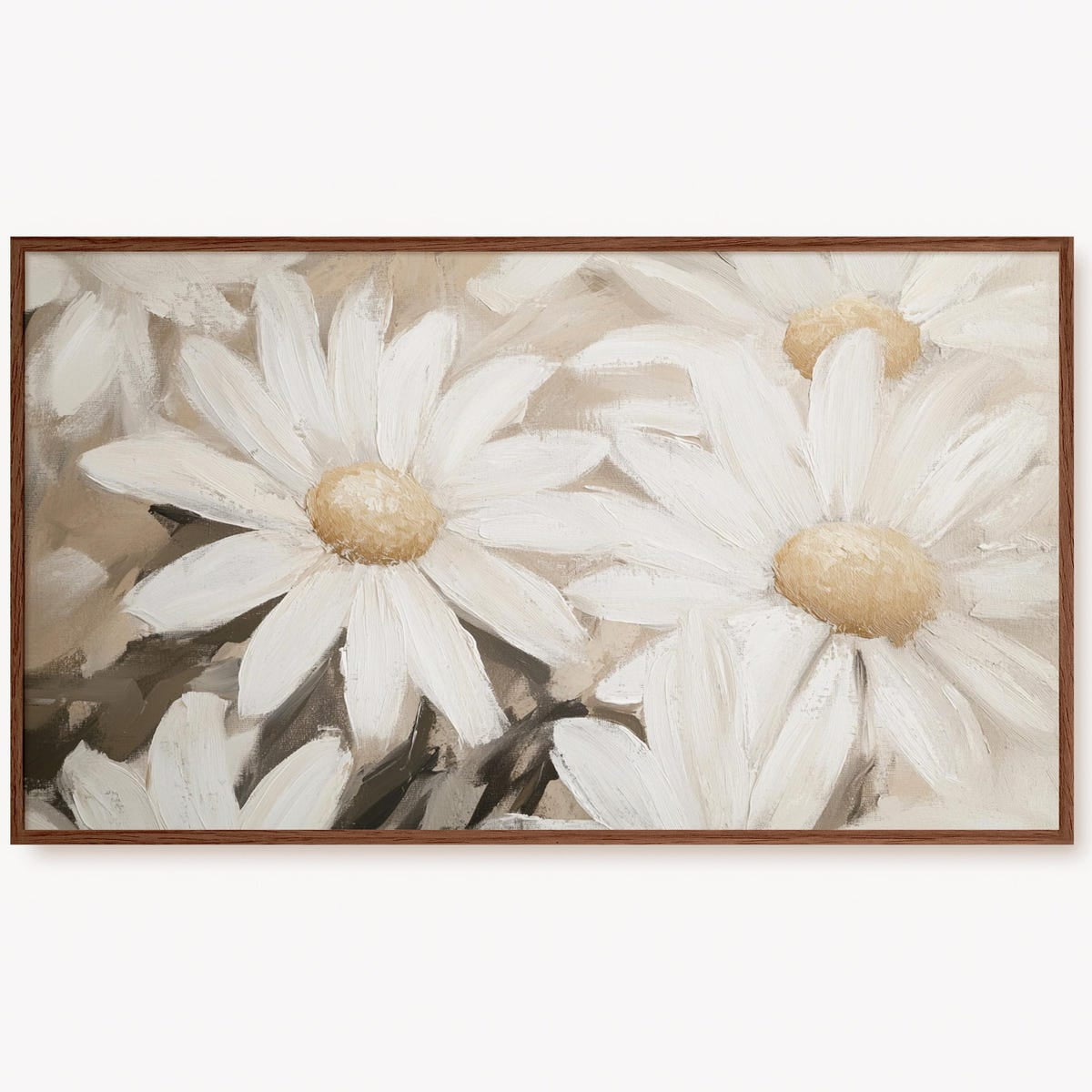 Poster Flowers Tv Art Spring Daisies Artwork For Tv Frame Easter Floral ...