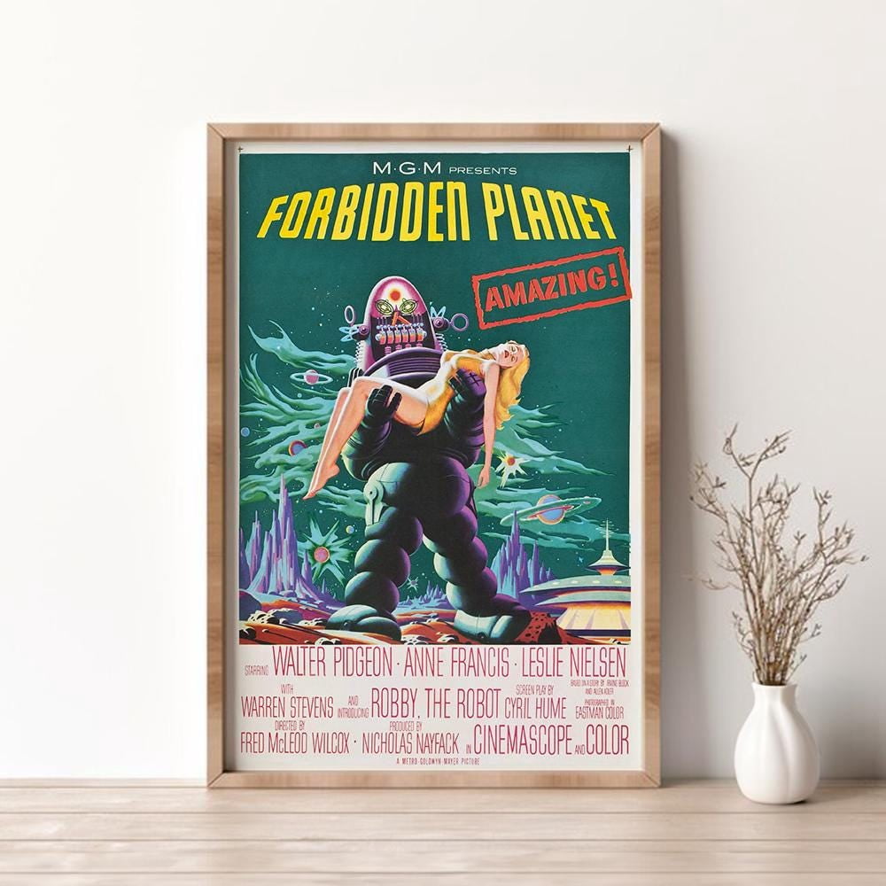 Poster Forbidden Planet Movie Poster , Retro Decor Poster , Poster Gift ...